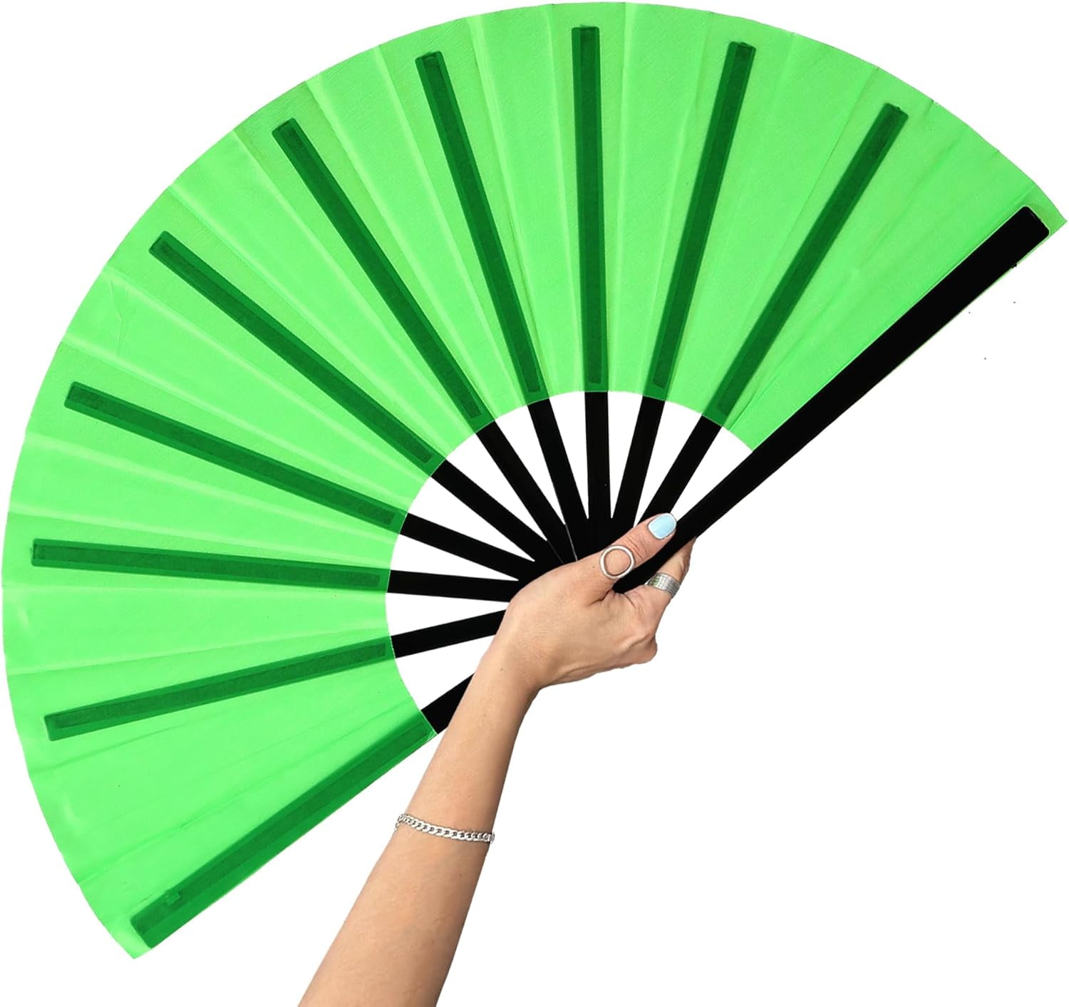 13inch Large Rave Fan Popping Fan Clacking Fans for Line Dancing,Hand ...