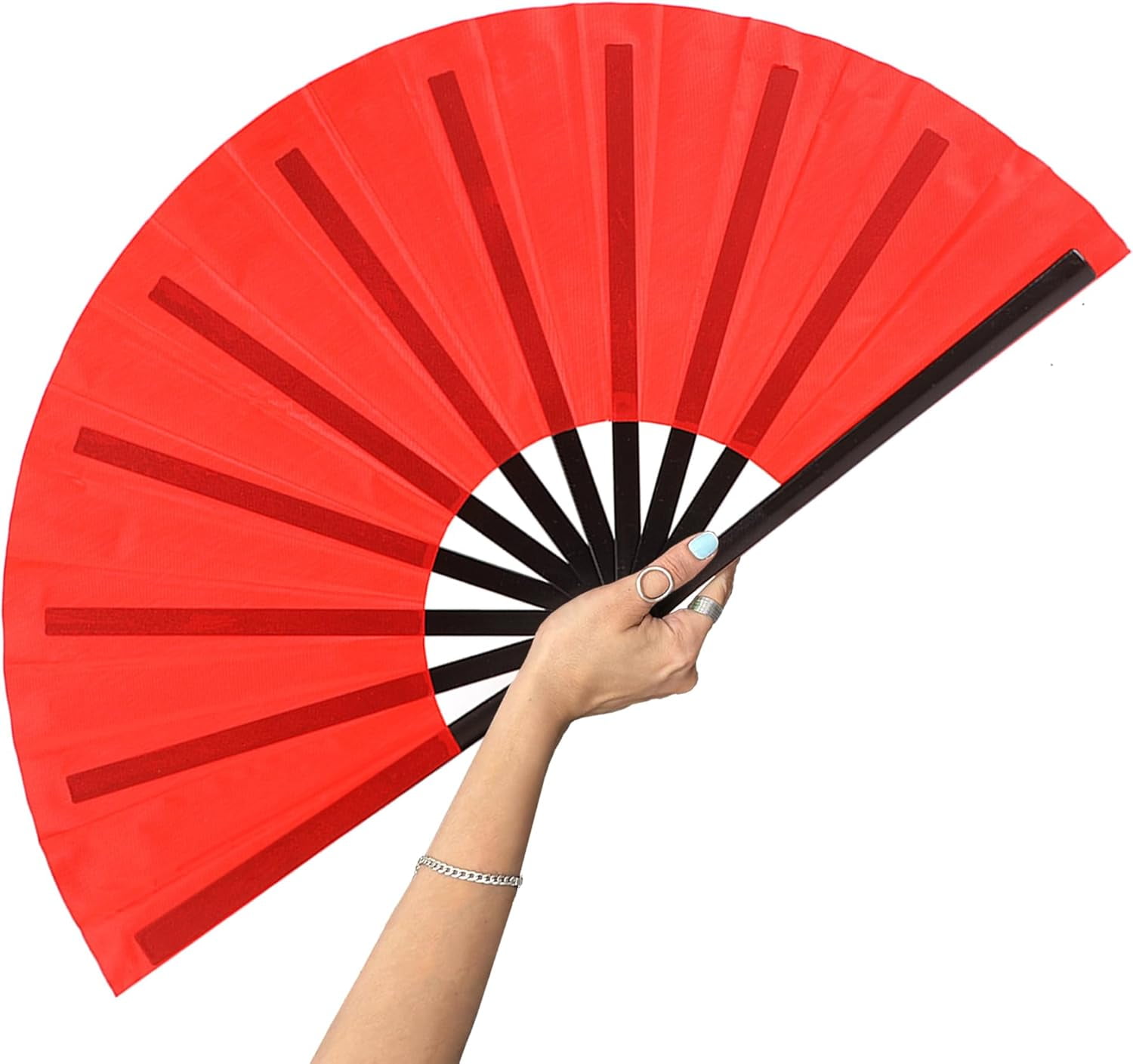 13inch Large Rave Fan Popping Fan Clacking Fans for Line Dancing,Hand ...