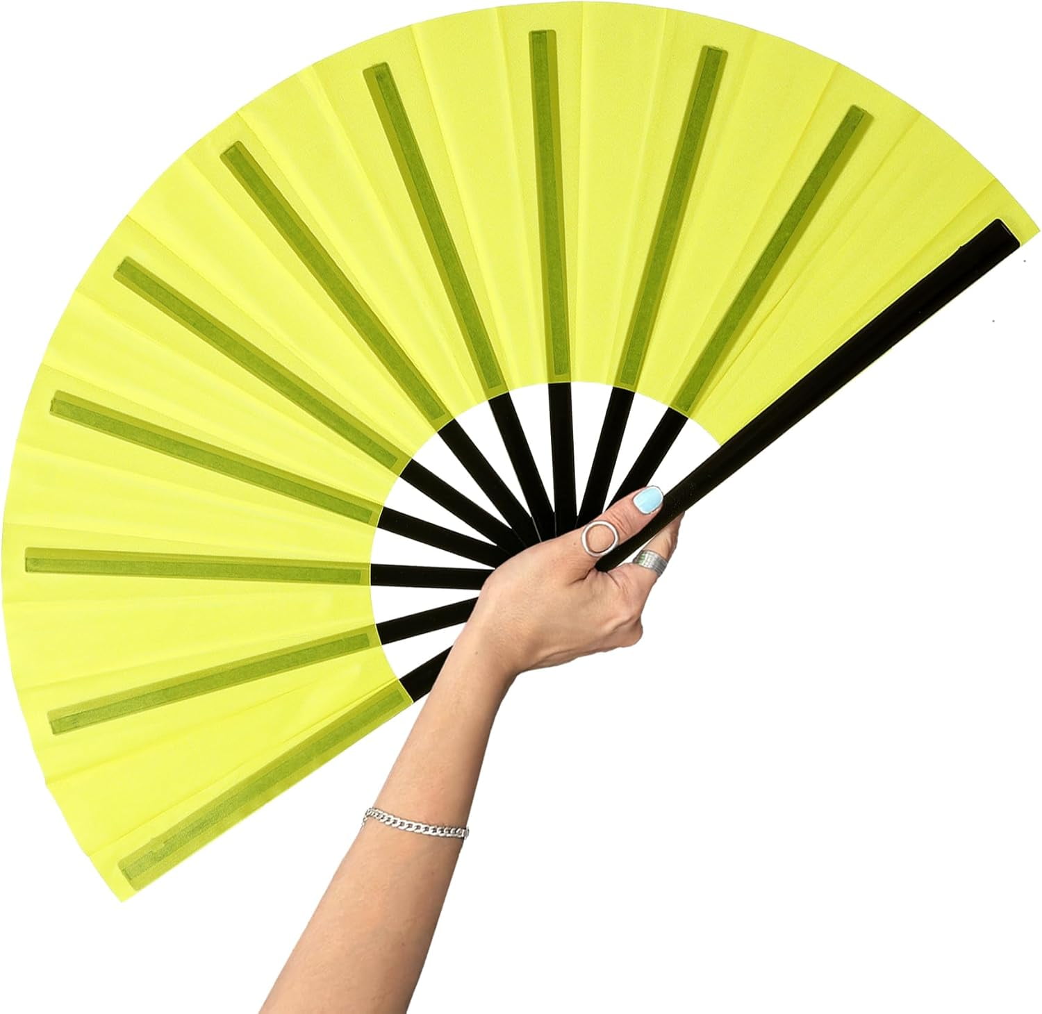 13inch Large Rave Fan Popping Fan Clacking Fans for Line Dancing,Hand ...
