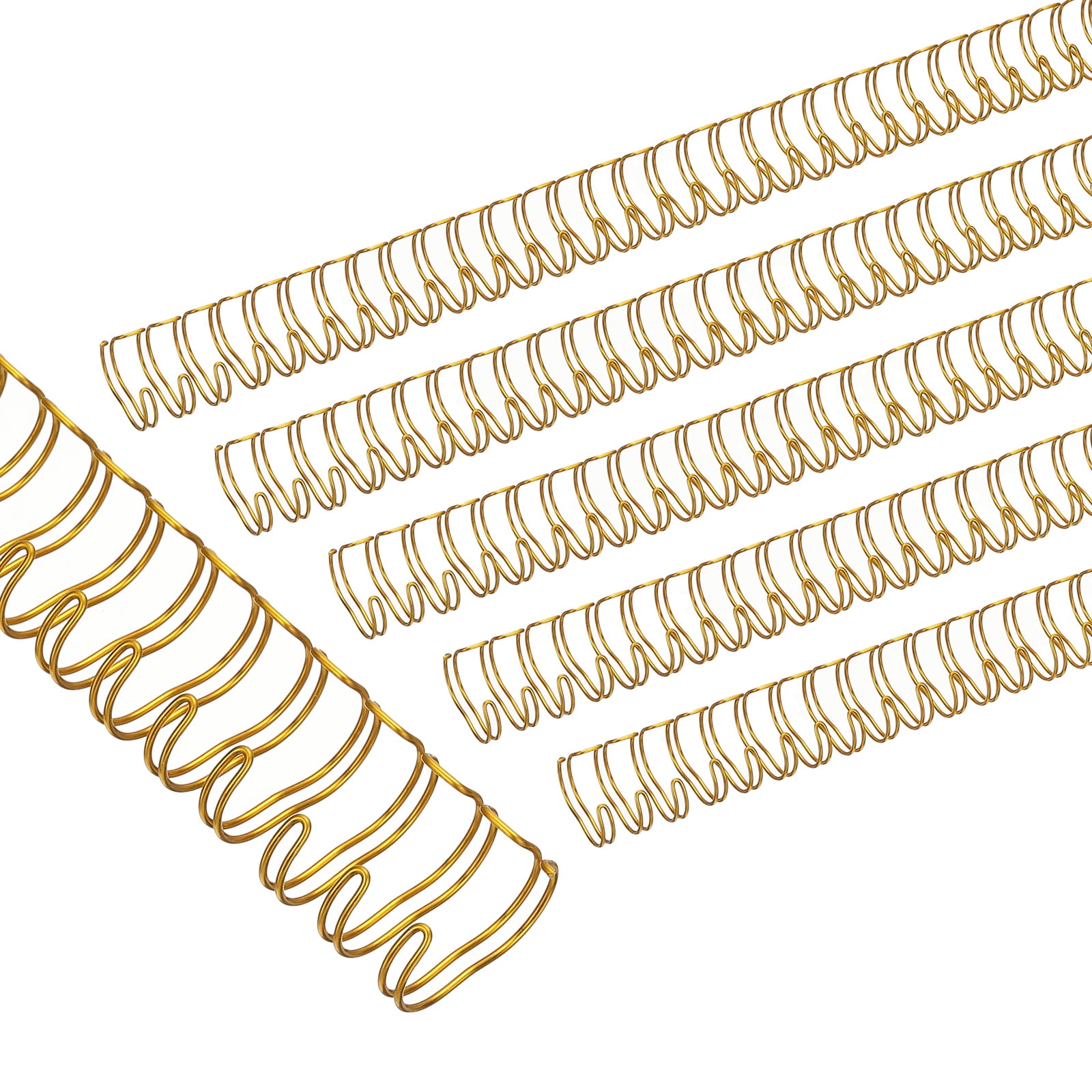 13mm (1/2") Double Loop Wire Binding Combs, 50 Pcs Metal Twin Loop Binding Coils 100 Sheet ...