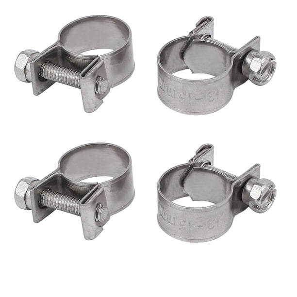 13mm-15mm 304 Stainless Steel Screw Mounted Adjustable Pipe Hose Clamps ...