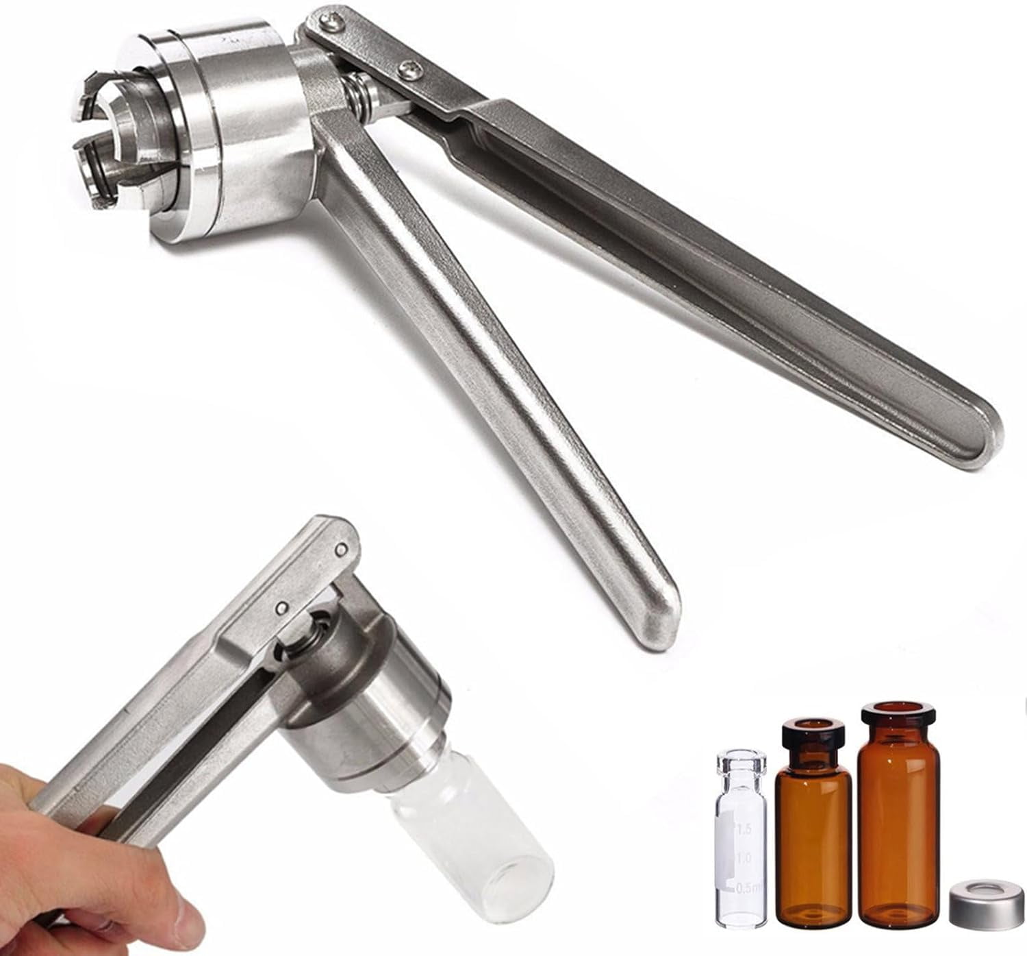 13mm/20mm Manual Vial Crimper - Aluminum Plastic/Full Aluminum ...