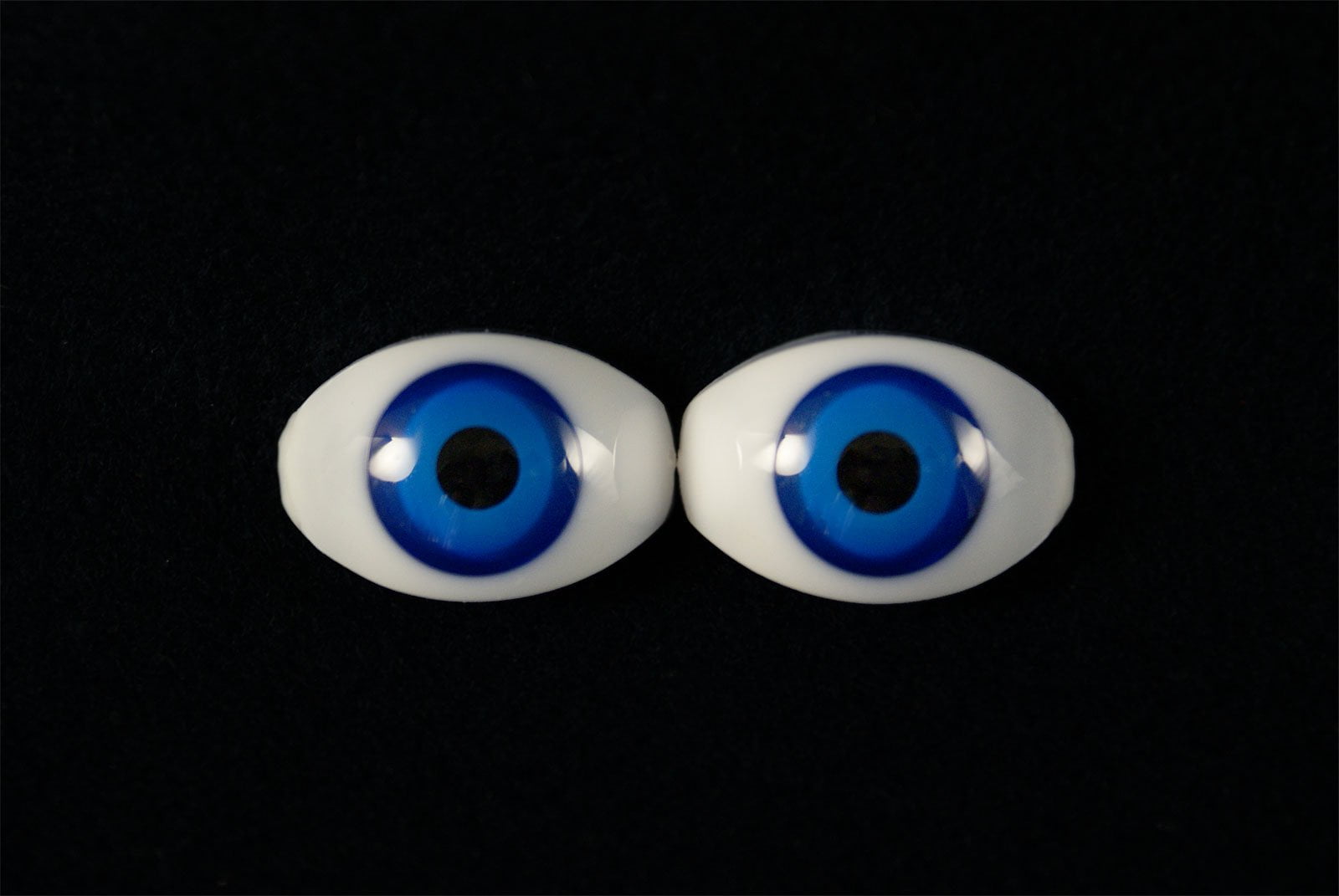 13mm Blue 2pcs Glastic Realistic Doll Eyes Oval Made in Japan - Walmart.com