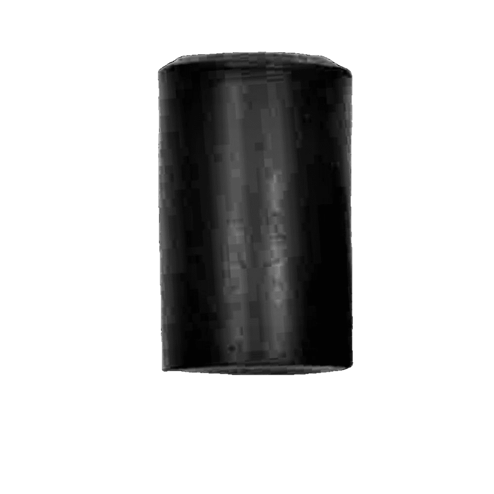 13mm British Straight Sided Black Rubber Ferule Tip for Walking Canes ...