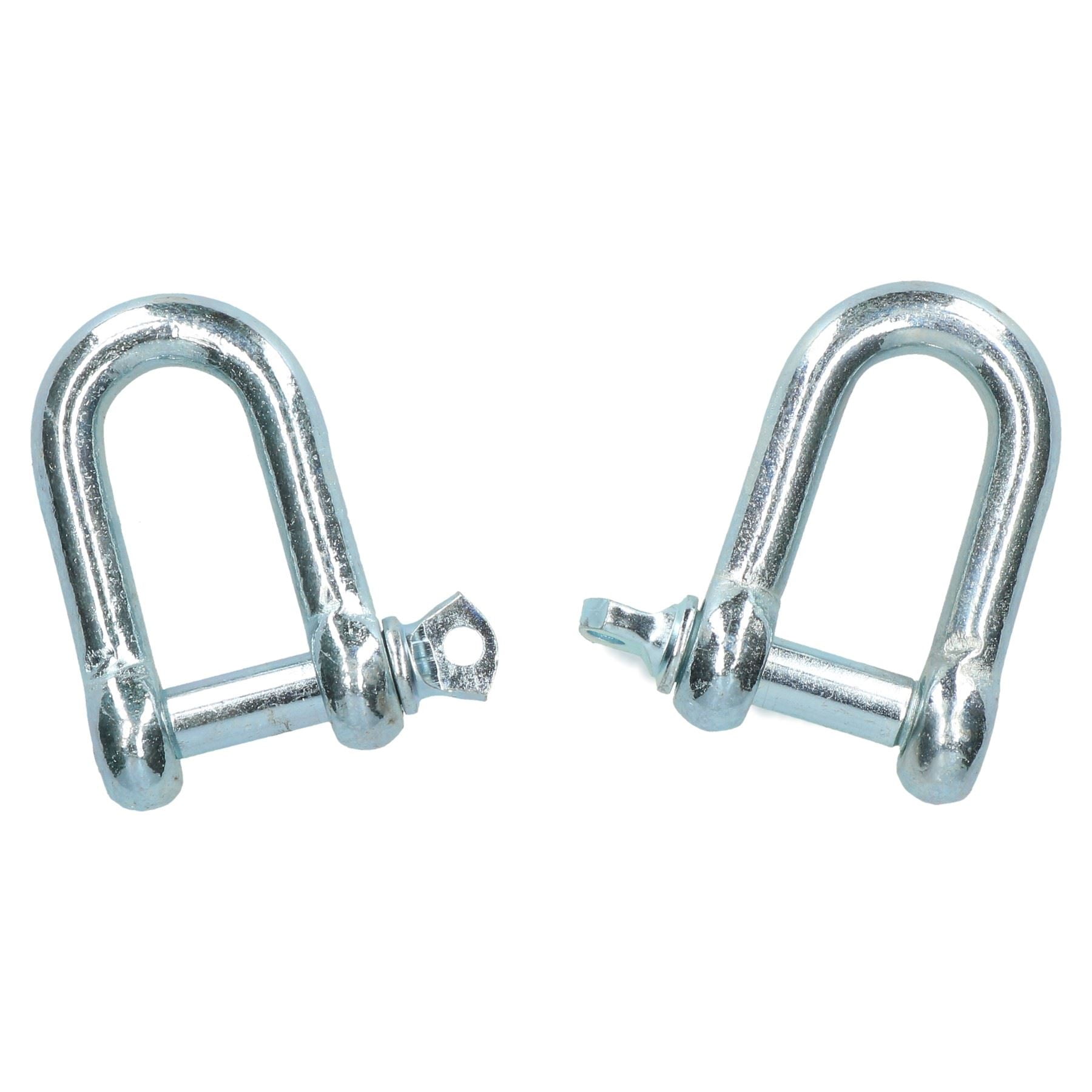 13mm Galvanised Dee D Shackle 2 Pack Chandlery Marine Rigging Shackle ...
