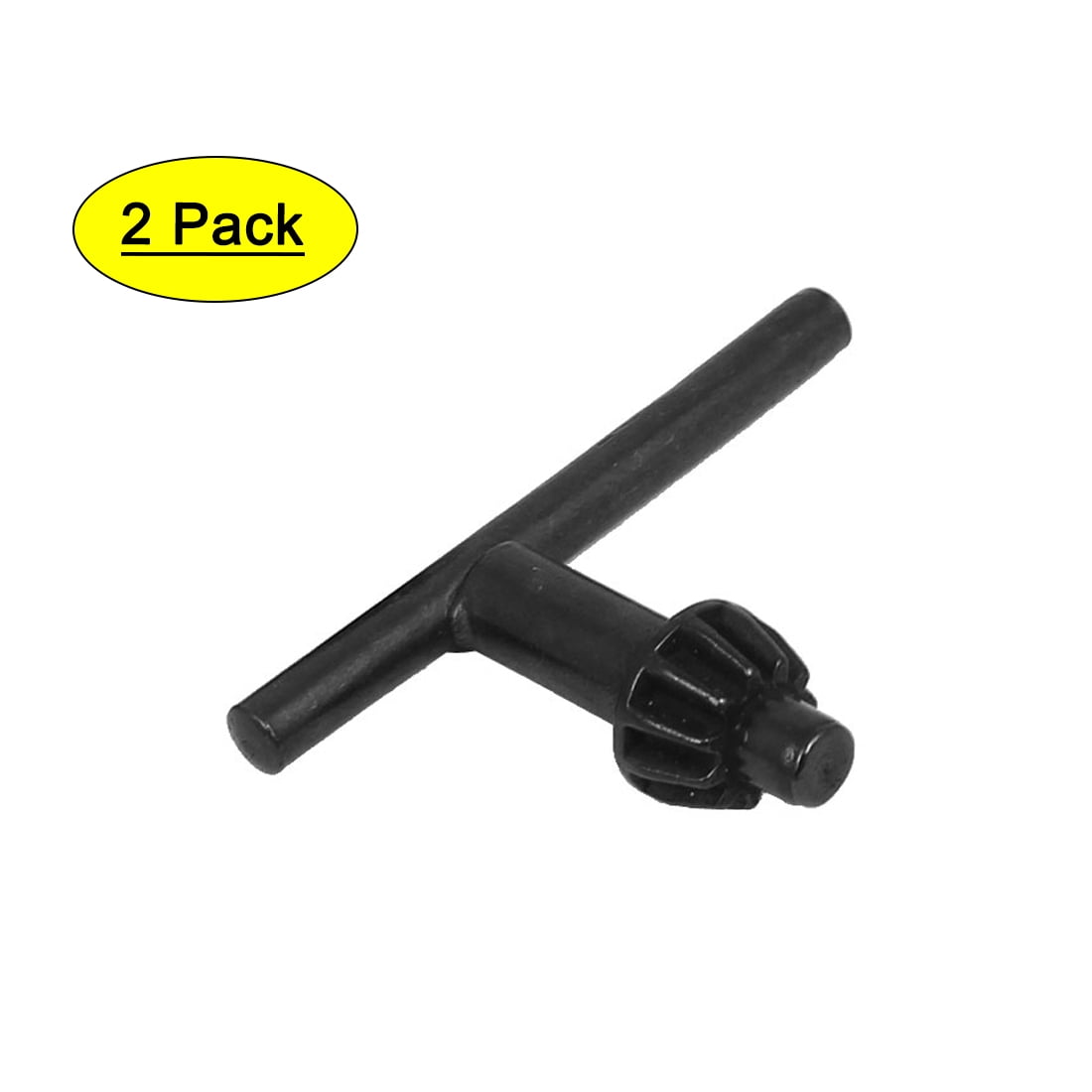 13mm Gear Diameter 6mm Drill Chuck Keys Loosen Tighten Tools Black 2pcs ...