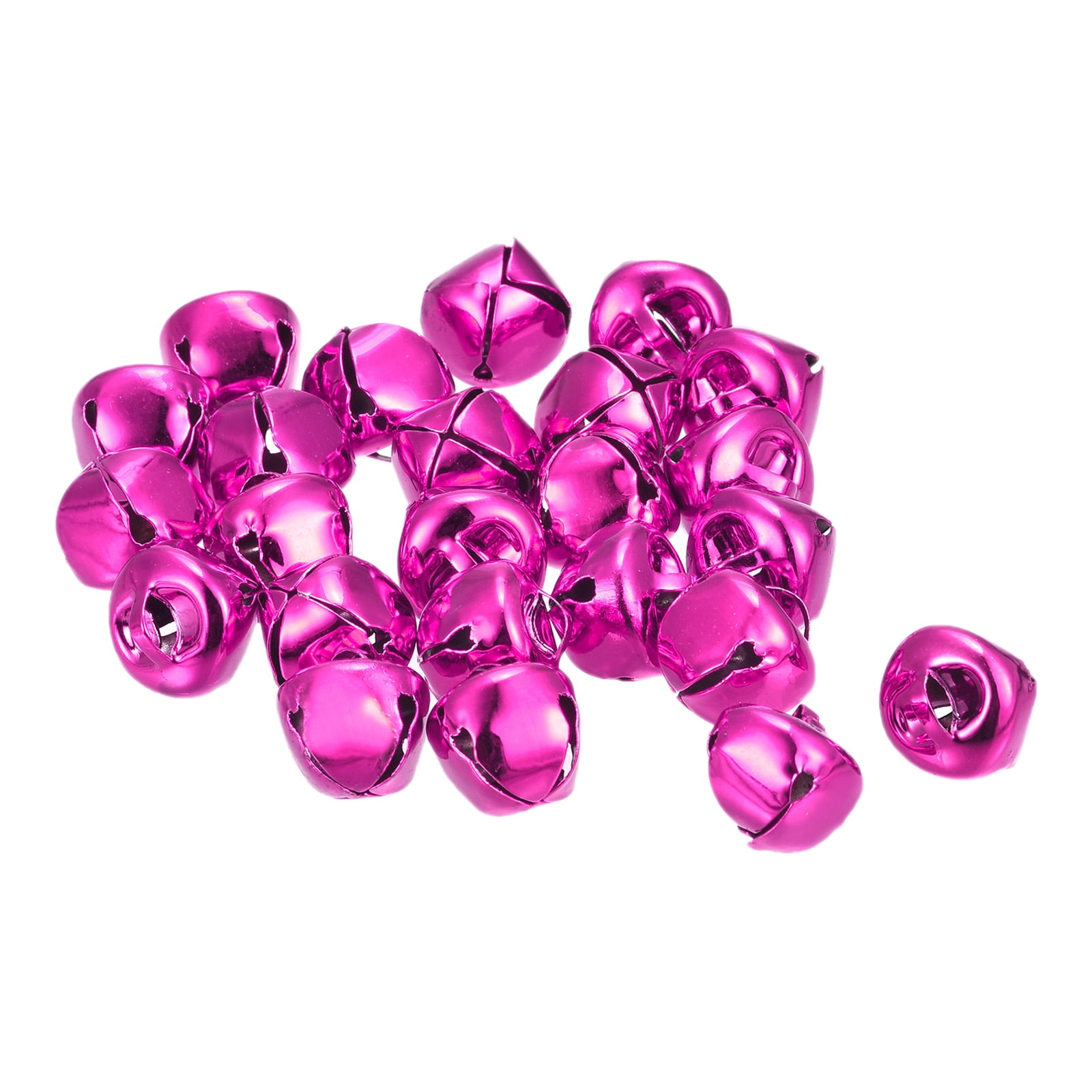 13mm Jingle Bells Craft Bells Carbon Steel Electroplating Rose Red 24 ...