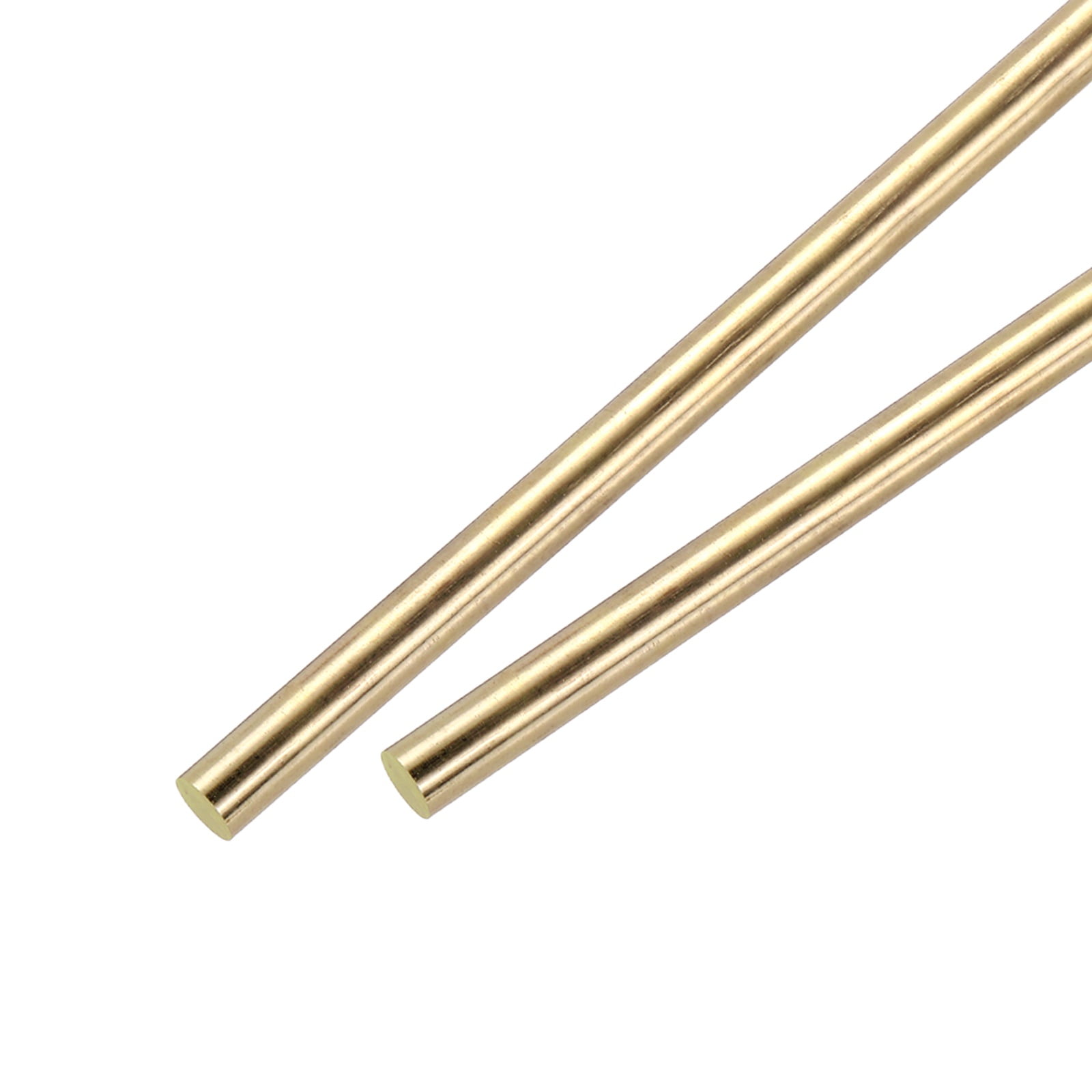 13mm x 300mm Brass Round Rod, Metal Solid Shaft Rods Lathe Bar 2pcs ...