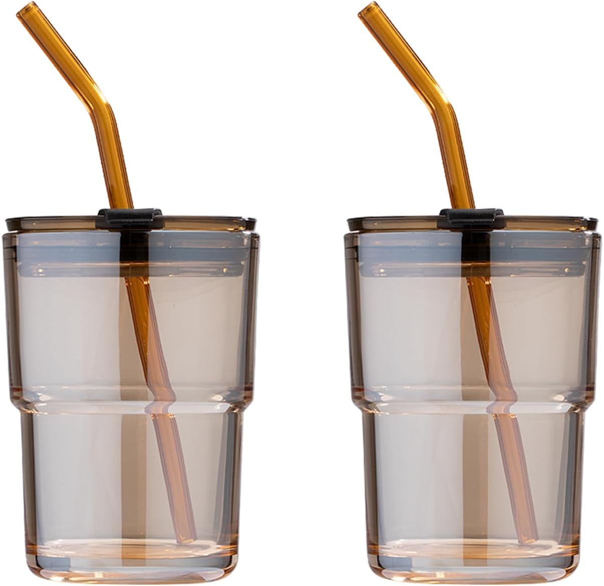 13oz/400ml tumbler, airtight cup with straw and lid, carry-on for coffee, iced tea, thick-walled ...