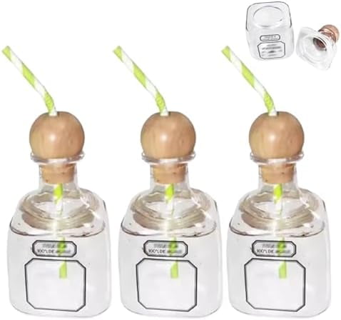 13oz Acrylic Patron Reusable Cups with Straw Hole,Small Plastic Patron ...