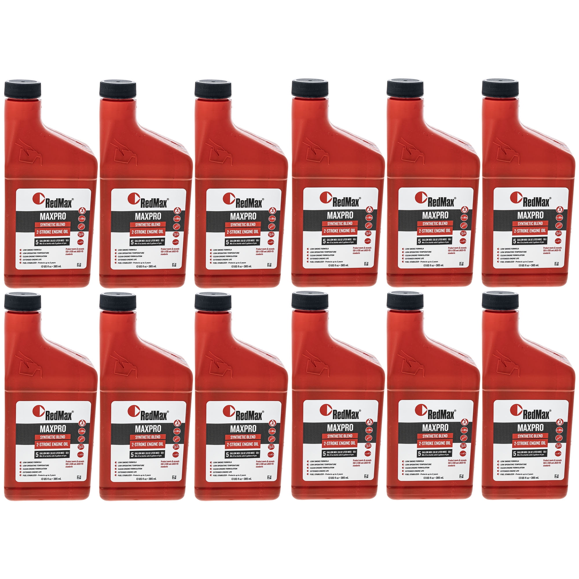 13oz Bottles RedMax Synthetic 2 Stroke Cycle Oil w/ Fuel Stabilizer 50:1 12PACK - Walmart.com