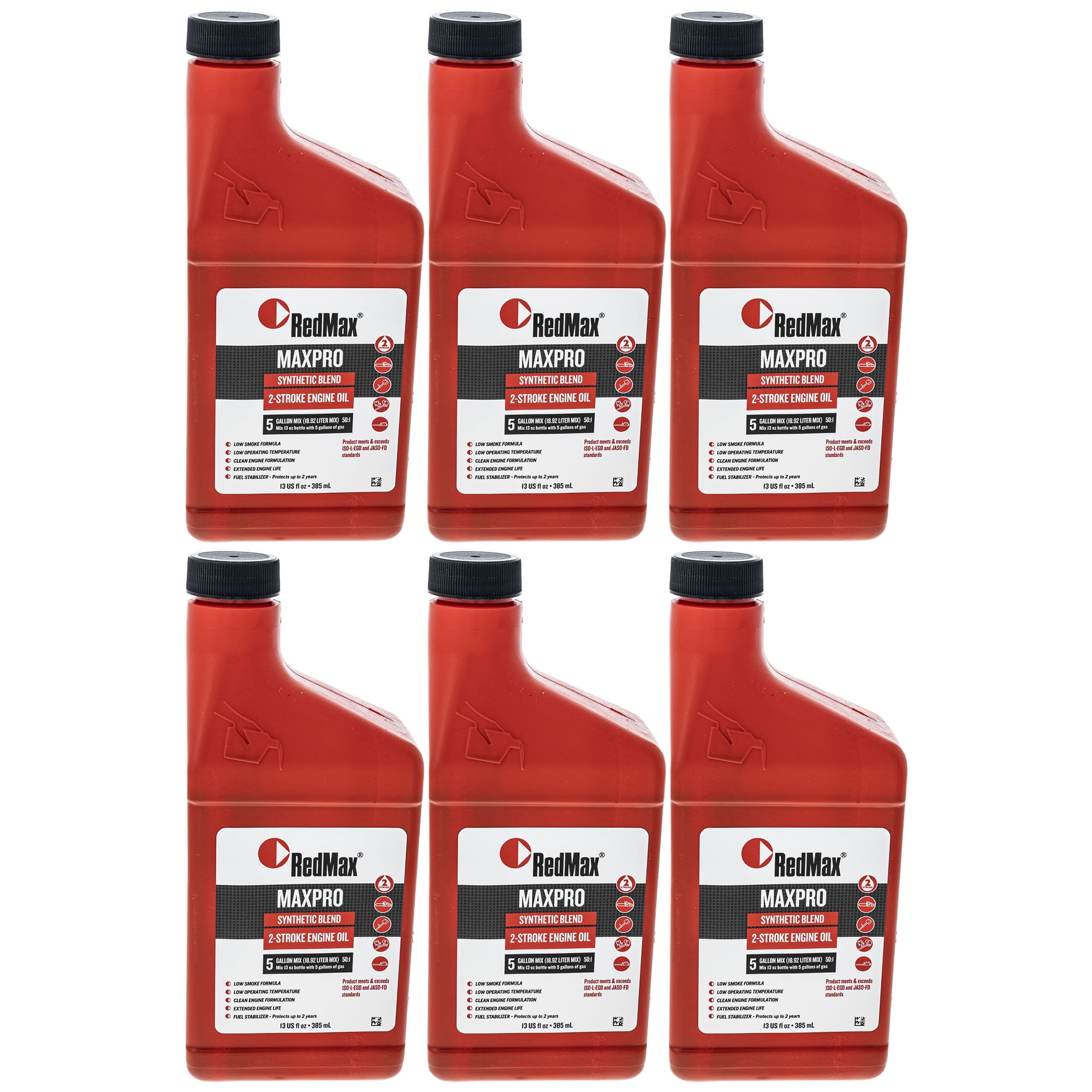 RedMax OEM MaxLife 2-Cycle Oil Bottle 50:1 5 gal Mix 580357204, 13 oz ...
