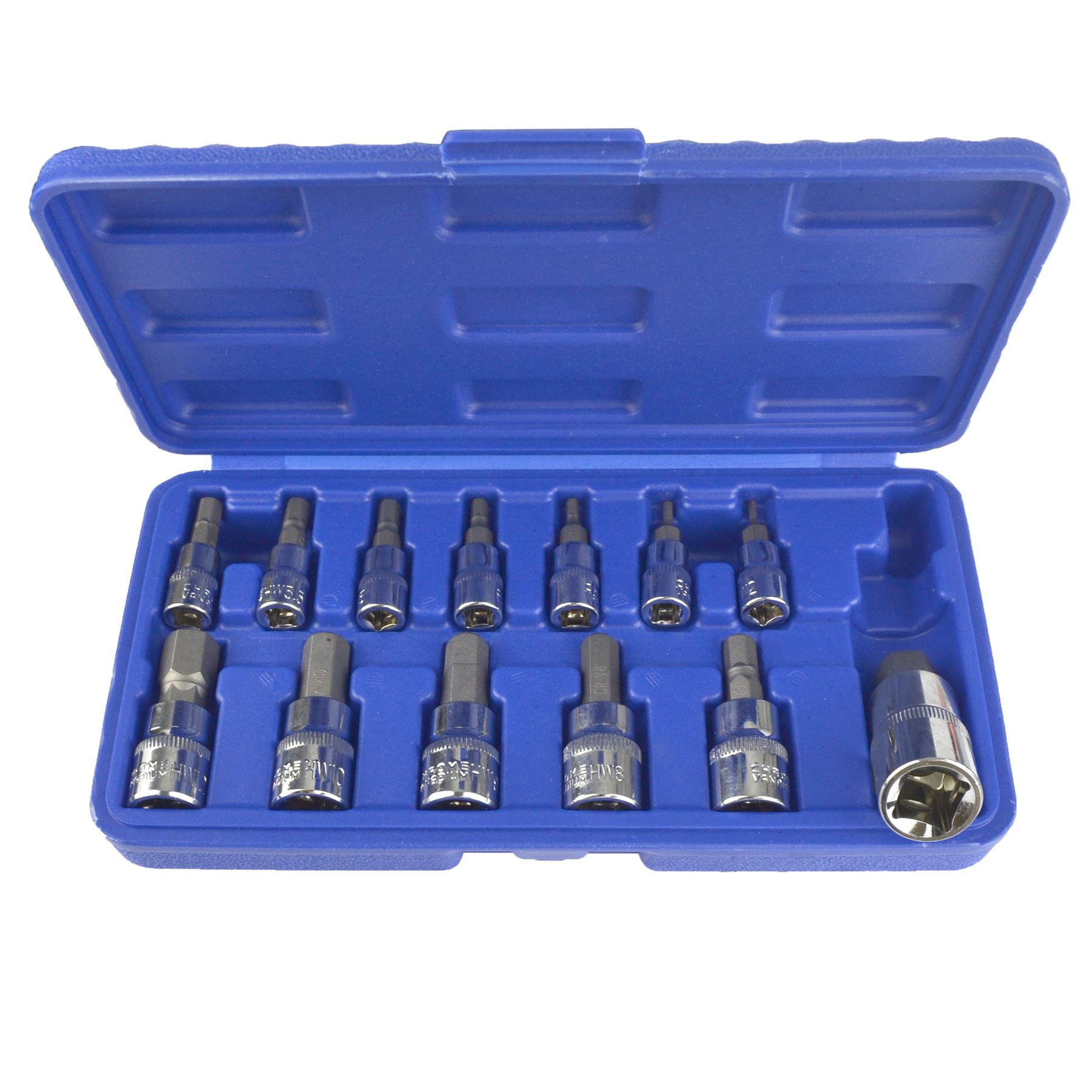 13pc Metric Allen / Hex Bit Socket Set 1/4" 3/8" and 1/2" Drive AT748 ...