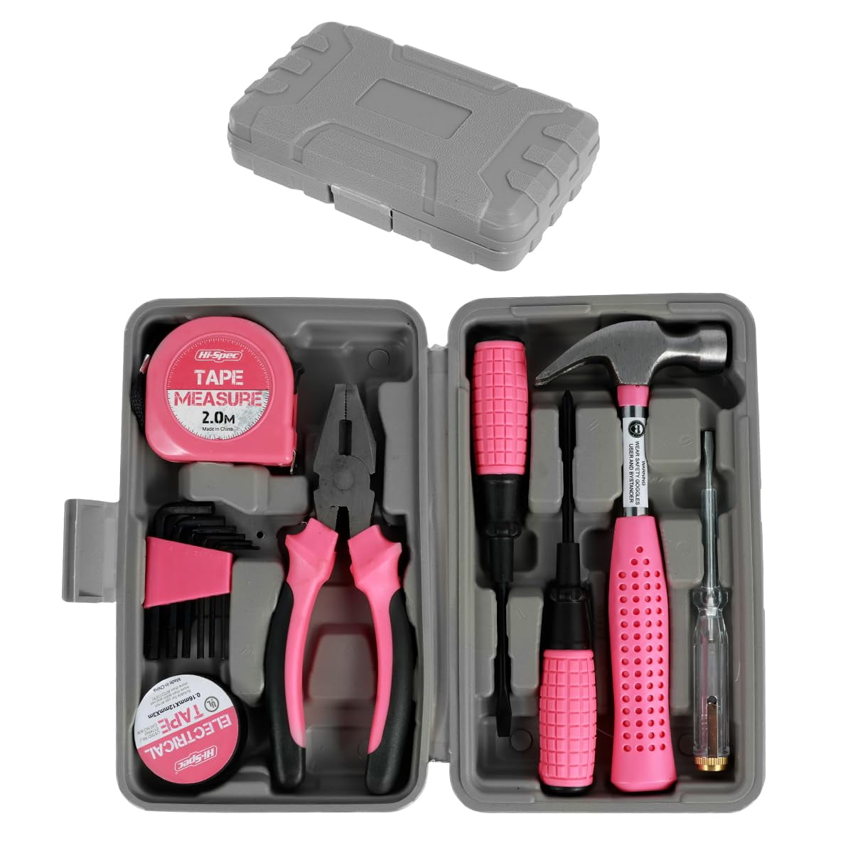 13pc Pink Tool Set for Women - Mini Small Tool Kit for College Students ...