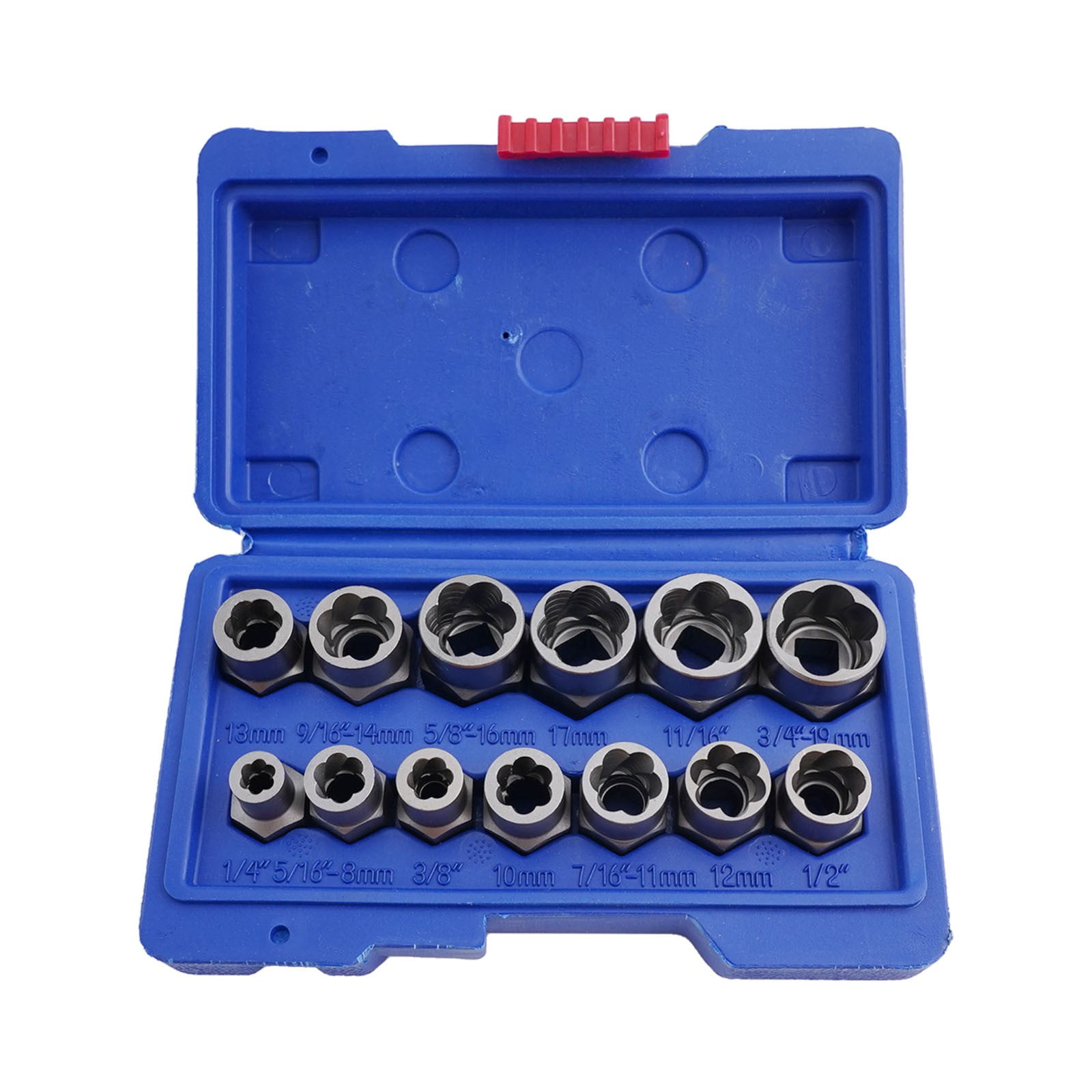 13Pcs Bolt Extractor Set for Removing Damaged Rusted Bolts Nuts Screws ...