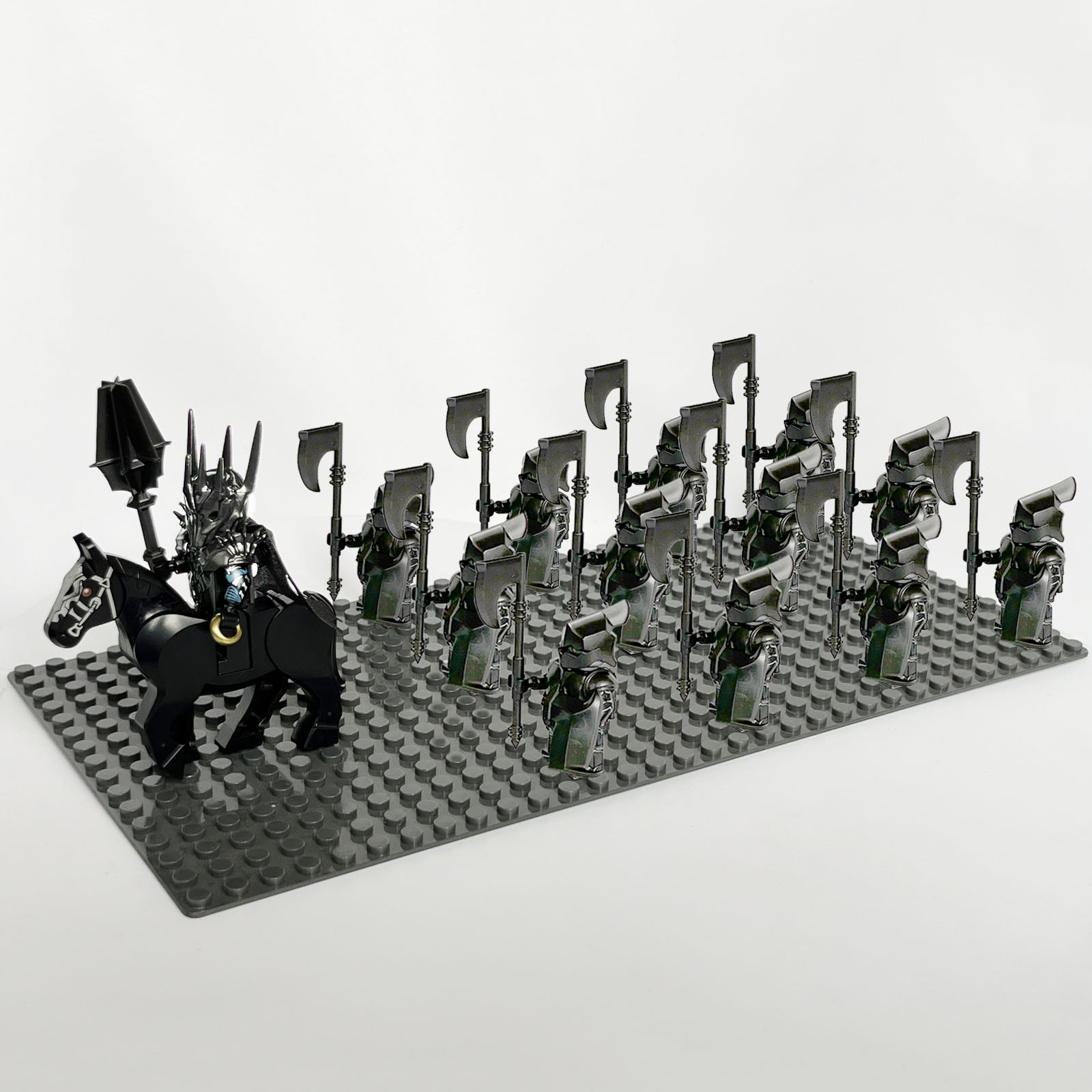 13pcs Dark Lord Sauron Witch-king of Angmar Orcs Strong Uruk-hai Dark ...