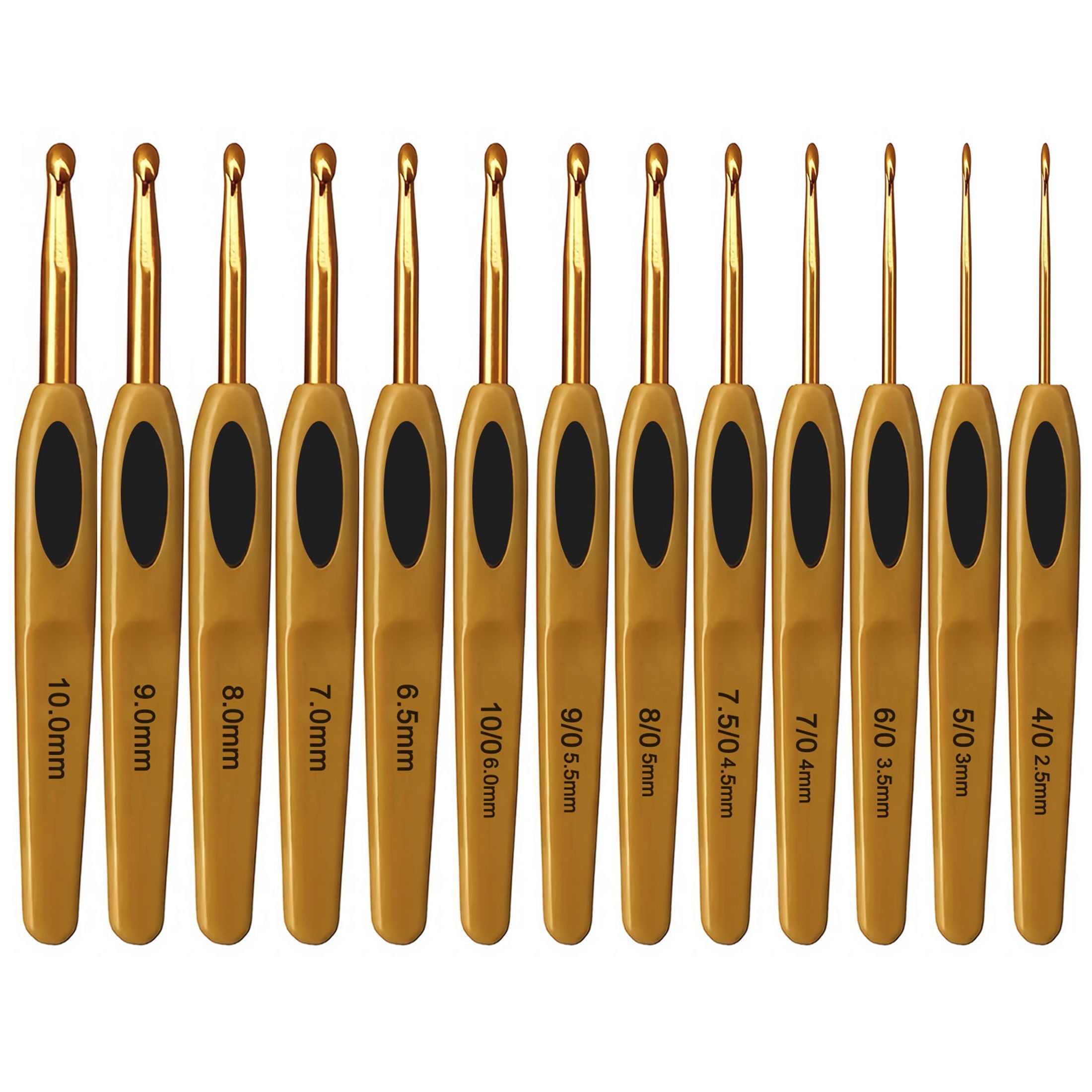 13pcs Ergonomic Crochet Hook Set, EEEkit Soft Grip Knitting Tools for ...