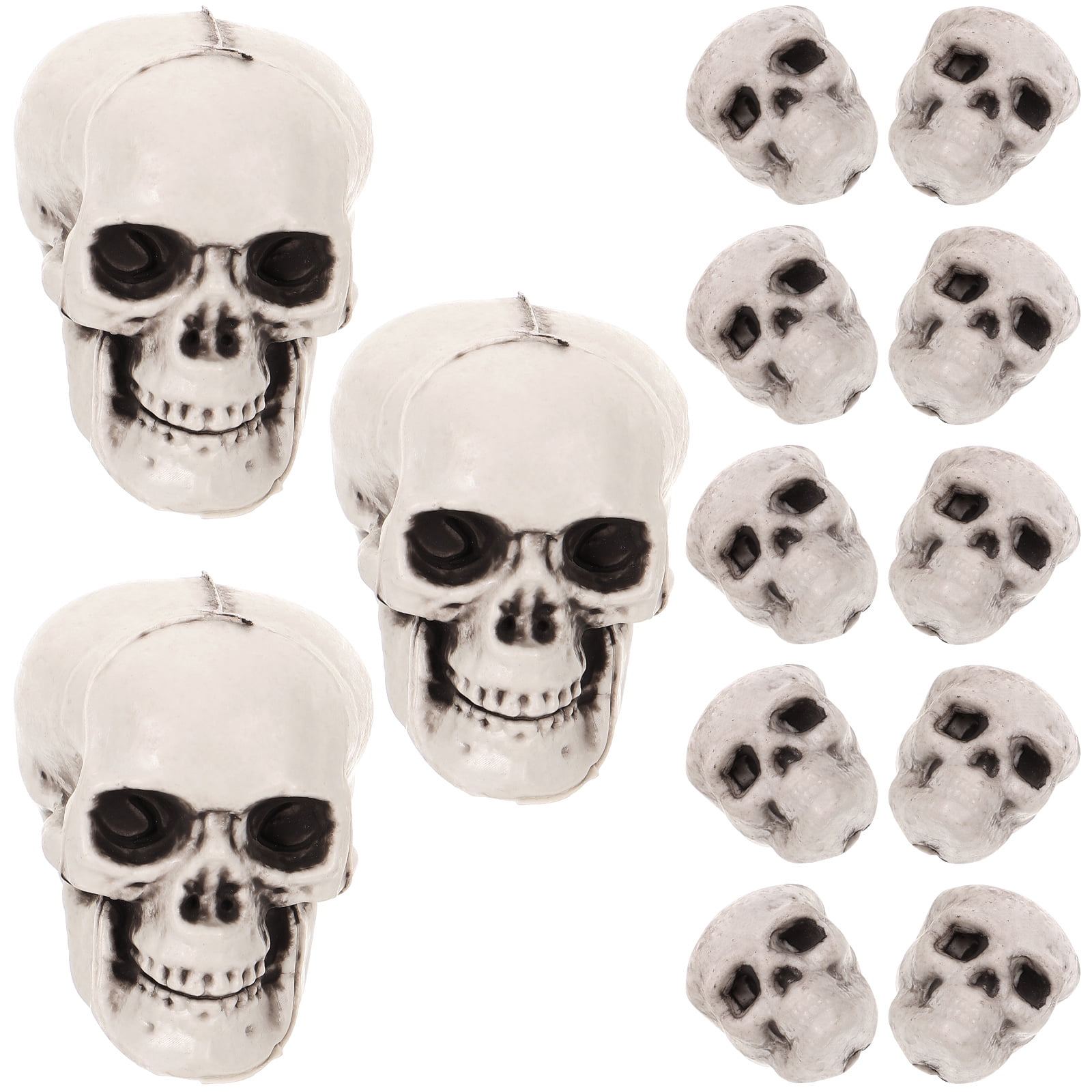 13pcs Fish Aquarium Decoration Skull Fish Tank Resin Craft Skeleton ...