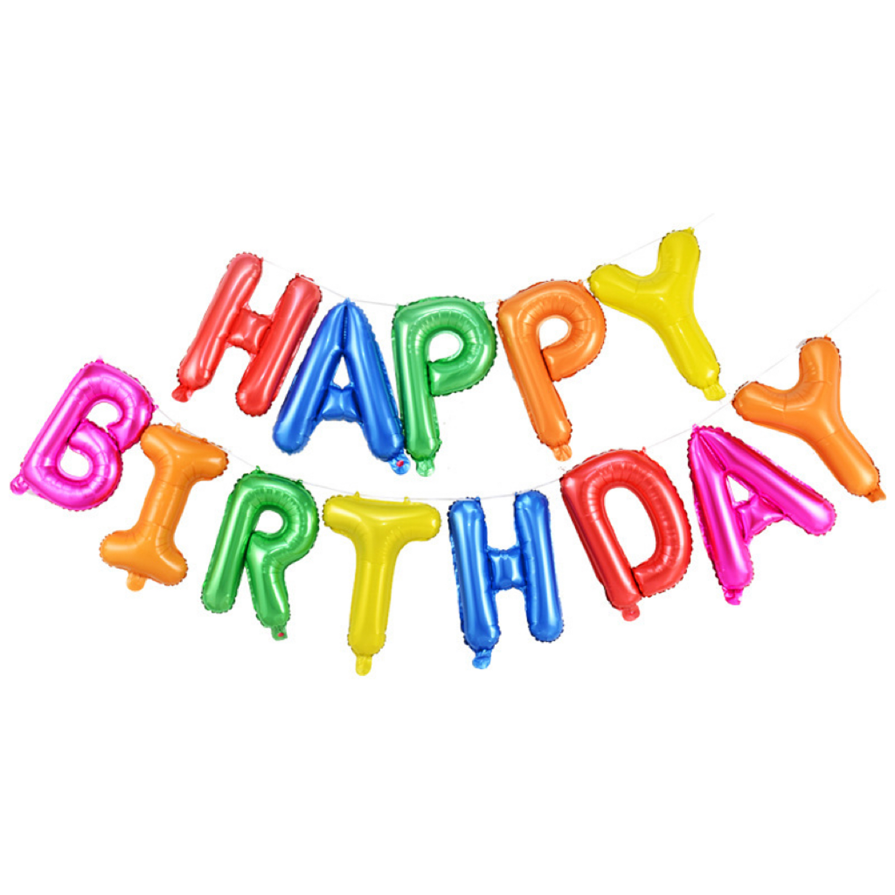 13pcs Happy Birthday Decoration Balloons Rose Gold Letter Foil Ballons ...