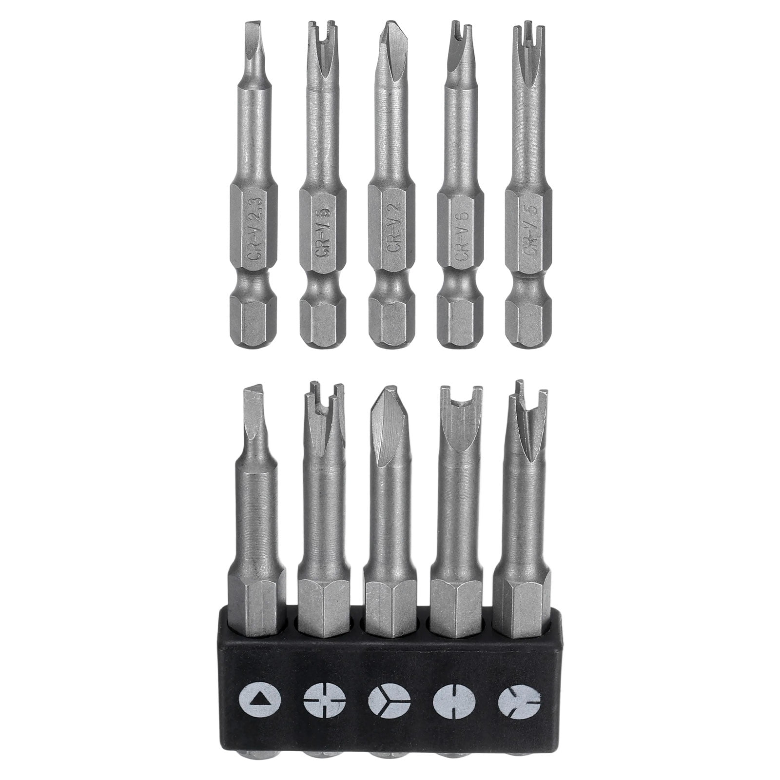 13pcs Magnetic Special Shaped Screwdriver Insert Bits Set U-Type/Y-Type ...