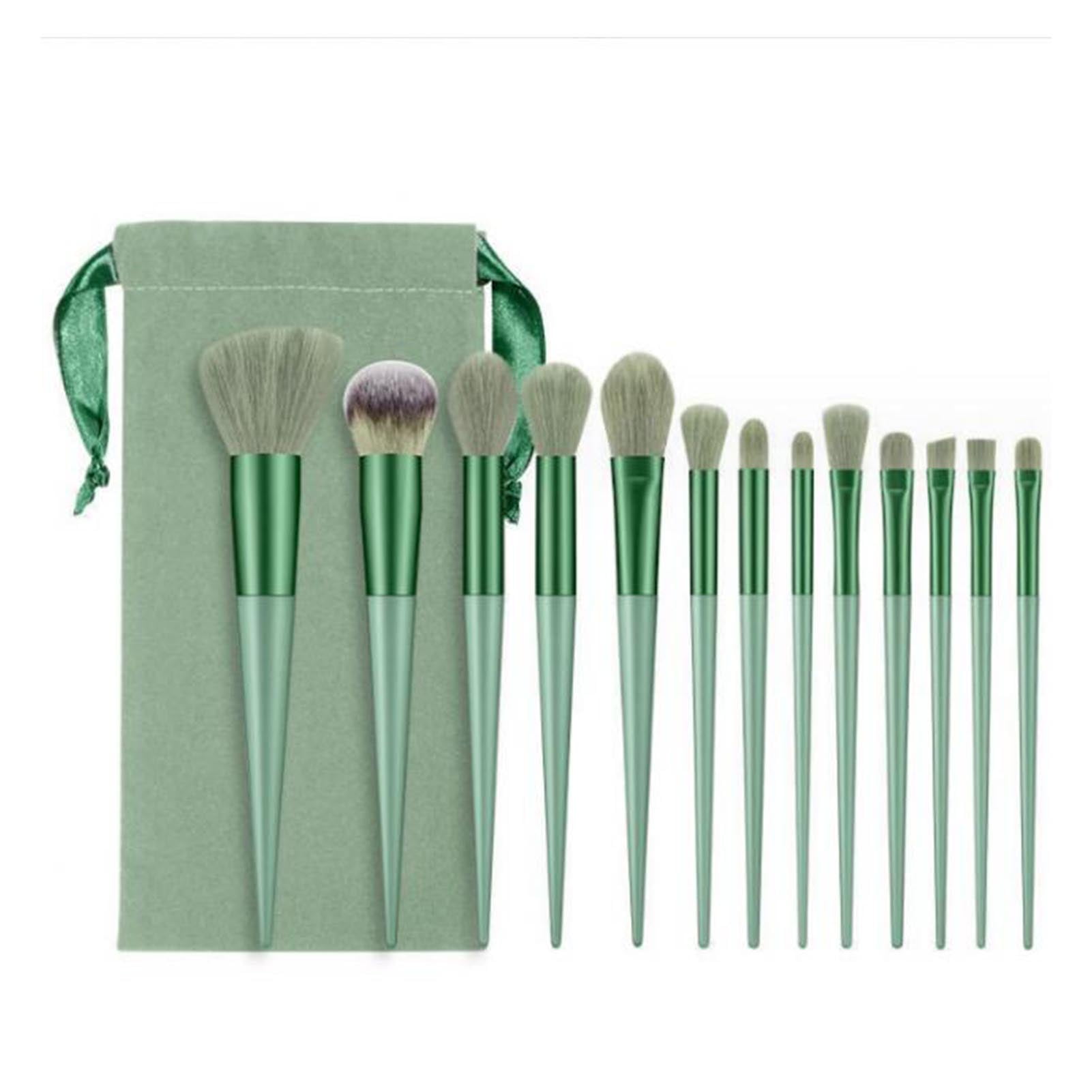 13pcs Makeup Brushes Set Synthetic Fiber Fluffy Strong Grasping Powder ...