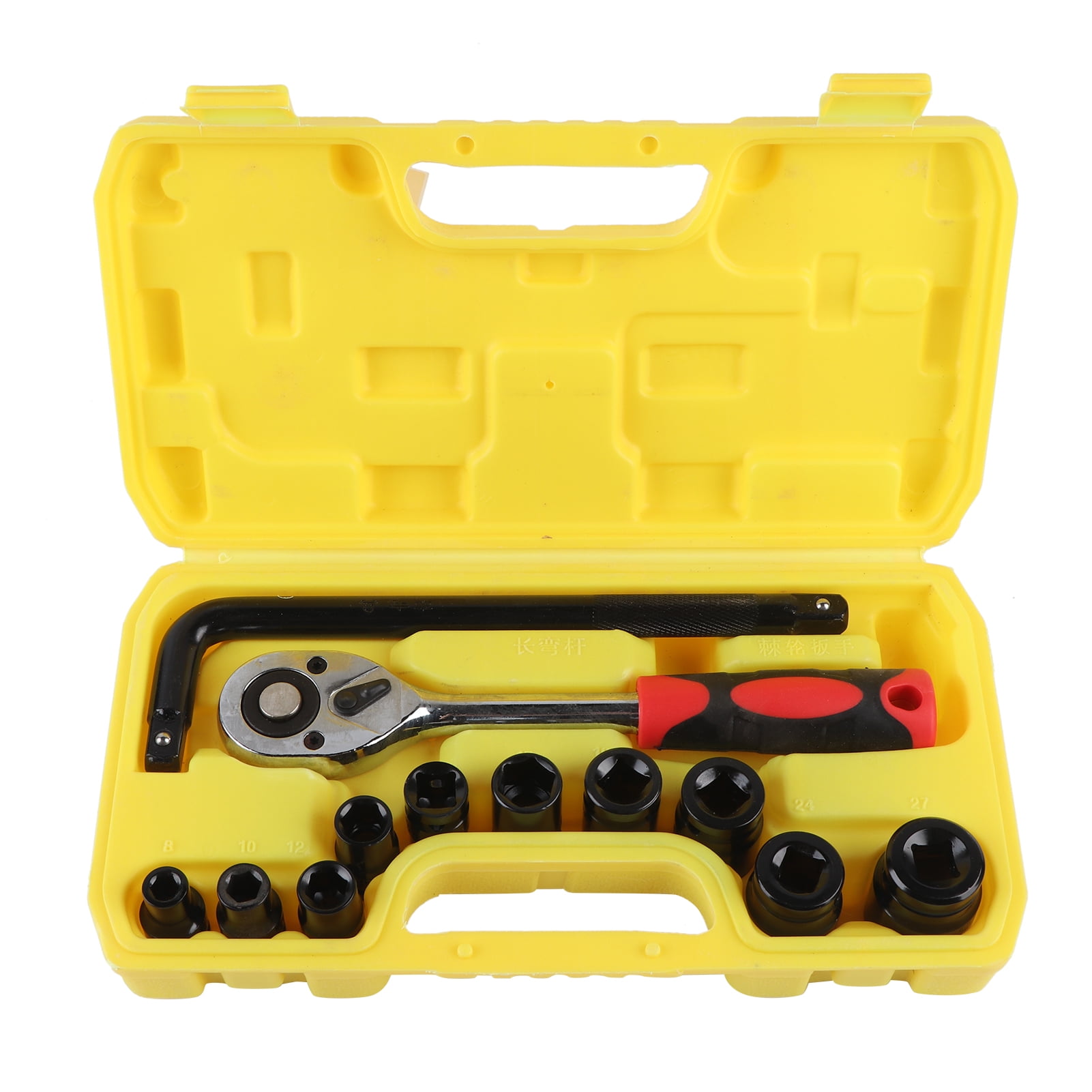 13pcs Socket Wrench Set 1/2in Ratcheting Socket Spanner Set Tools for ...