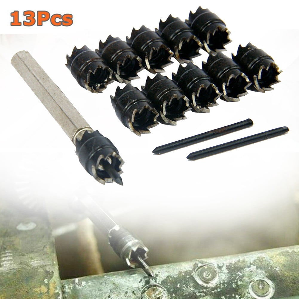 13pcs Spot Weld Drill Bit Rotary Spot Weld Drill Welding Joint ...