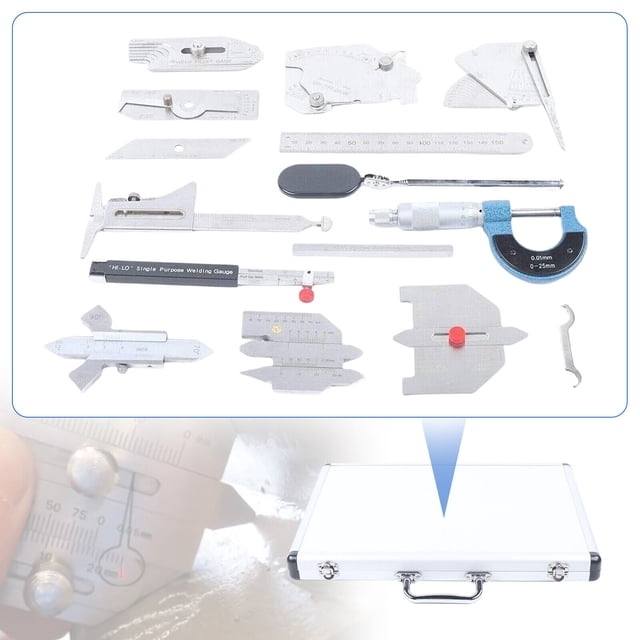 13pcs Welding Gauge Tool Inspection Kit MG-11 System 2KG Measurement ...
