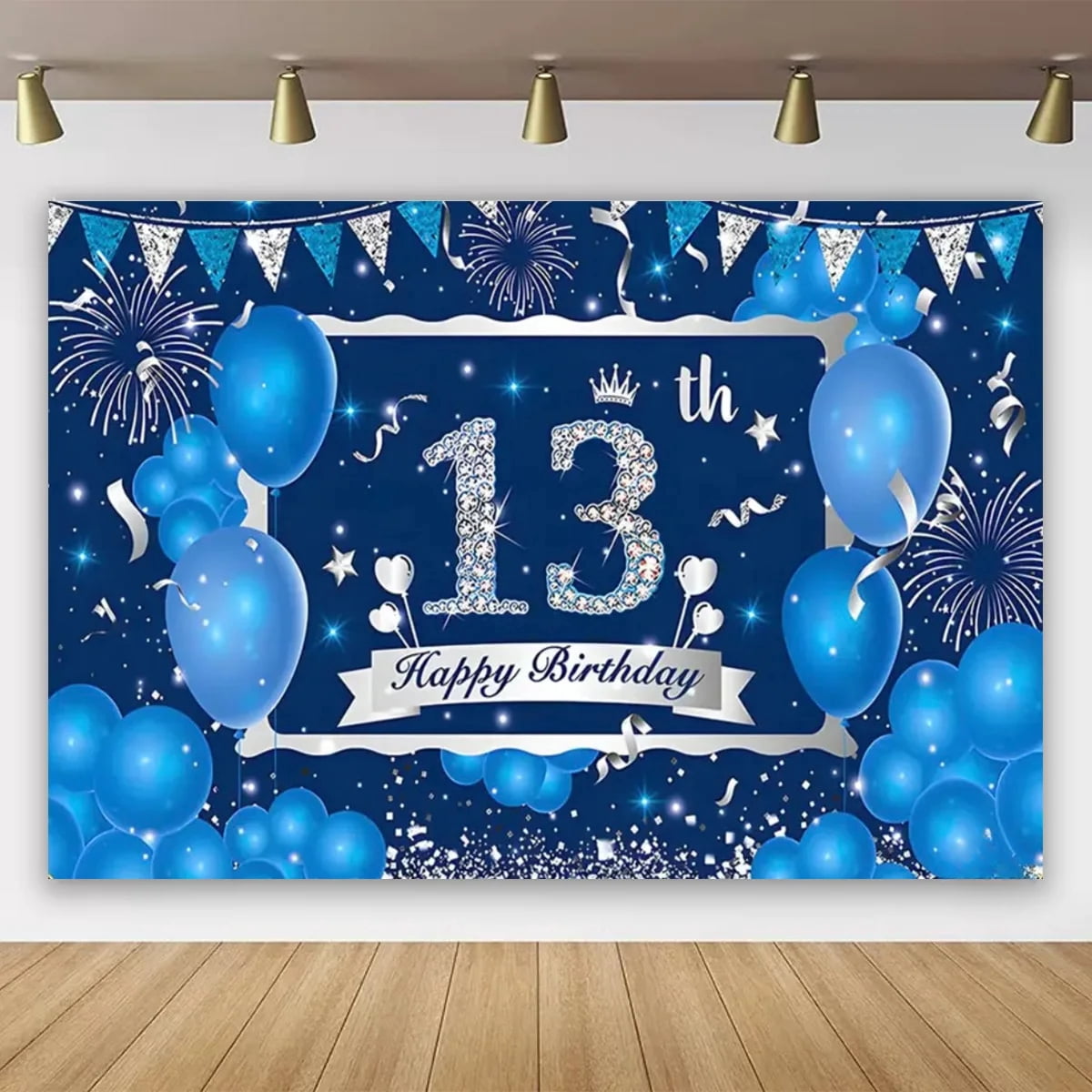 13th Birthday Party Backdrop for Photography Teenager Kids Boys Girls ...