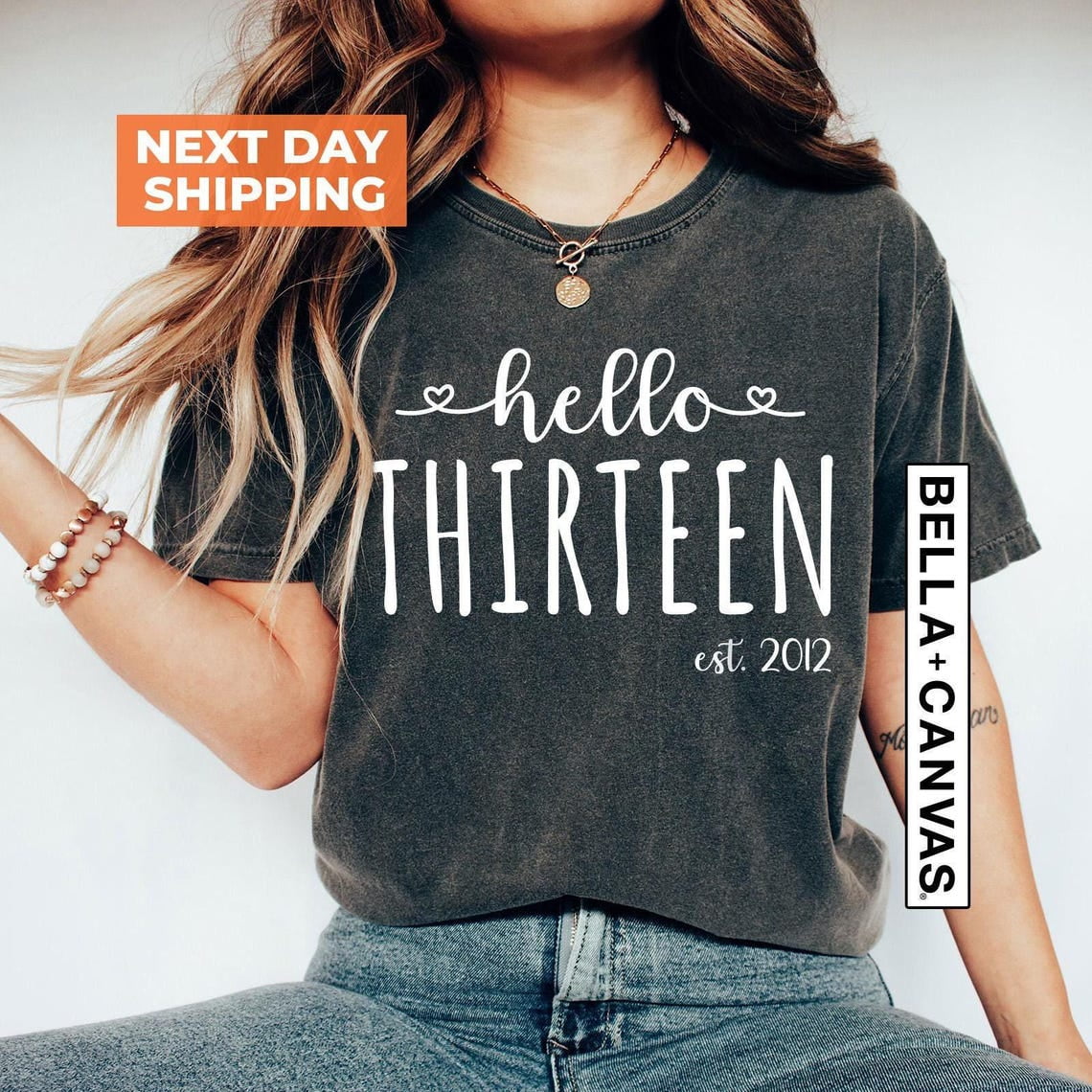 13th Birthday Shirt, Hello Thirteen Shirt, 13th Birthday Her, 13th ...