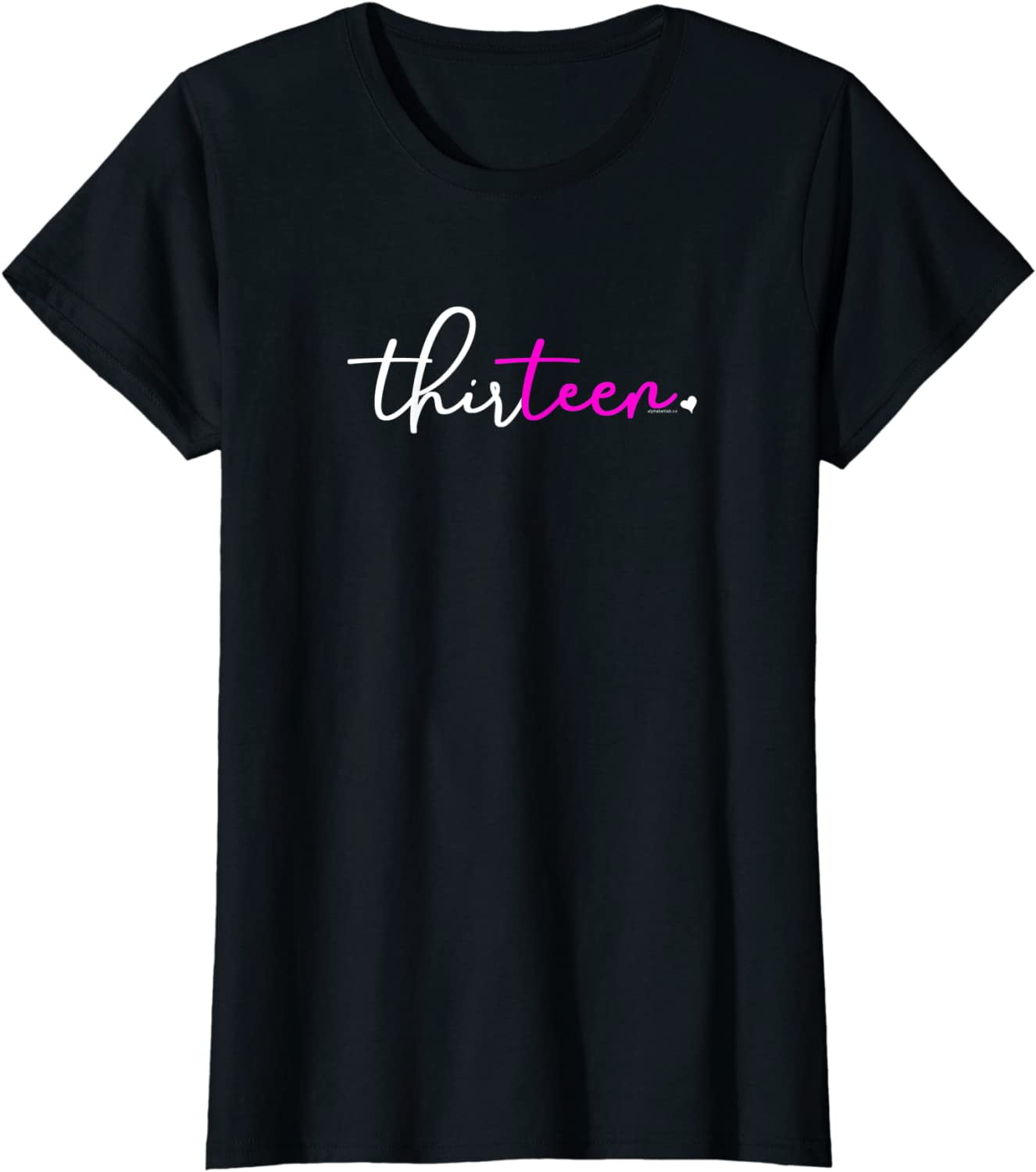 13th Birthday for Girls 13 Year Old Pink Thirteen Party Teen T-Shirt ...