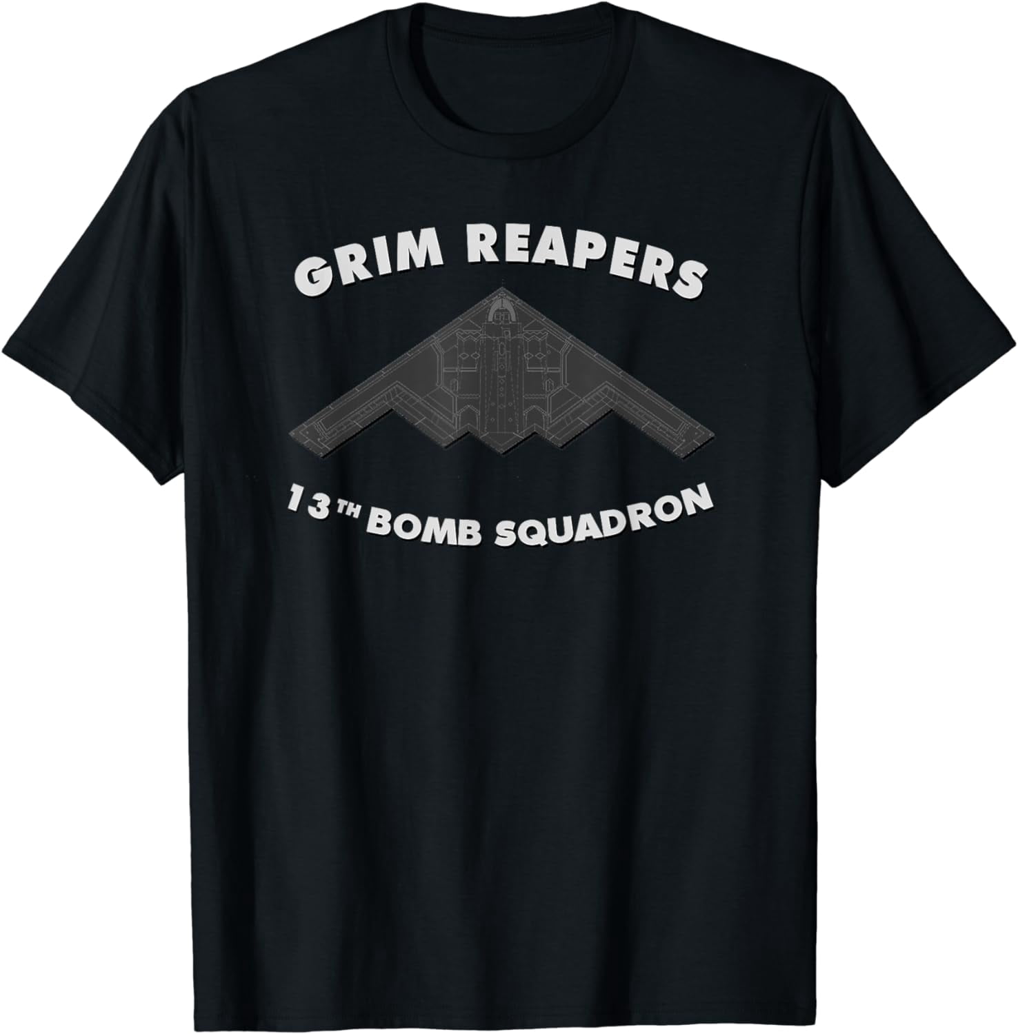 13th Bomb Squadron "Grim Reapers" B-2 Spirit Bomber T-shirt - Walmart.com