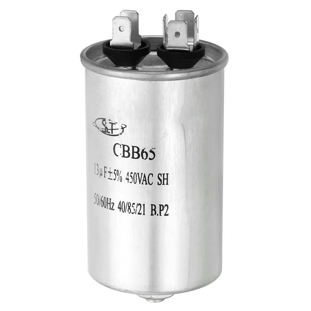 13uF 13MDF 450VAC Fan Start Capacitor, CBB65 Circular Run Capacitor with Screws for Air ...