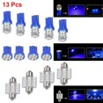 13x Auto Car Interior LED Lights Dome License Plate Bulbs Kit ...