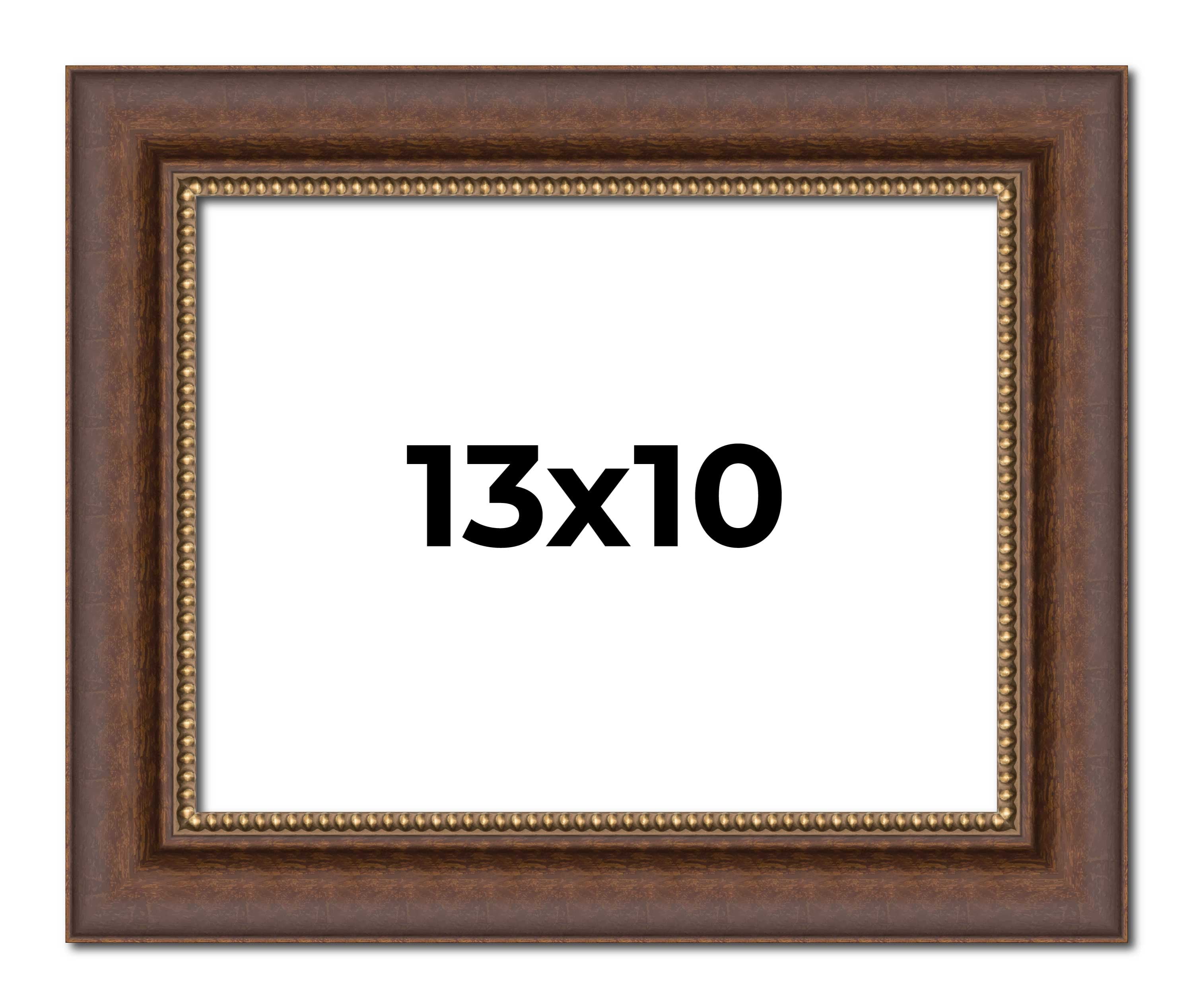 13x10 Copper and Brown Real Wood Picture Frame Width 2 inches ...