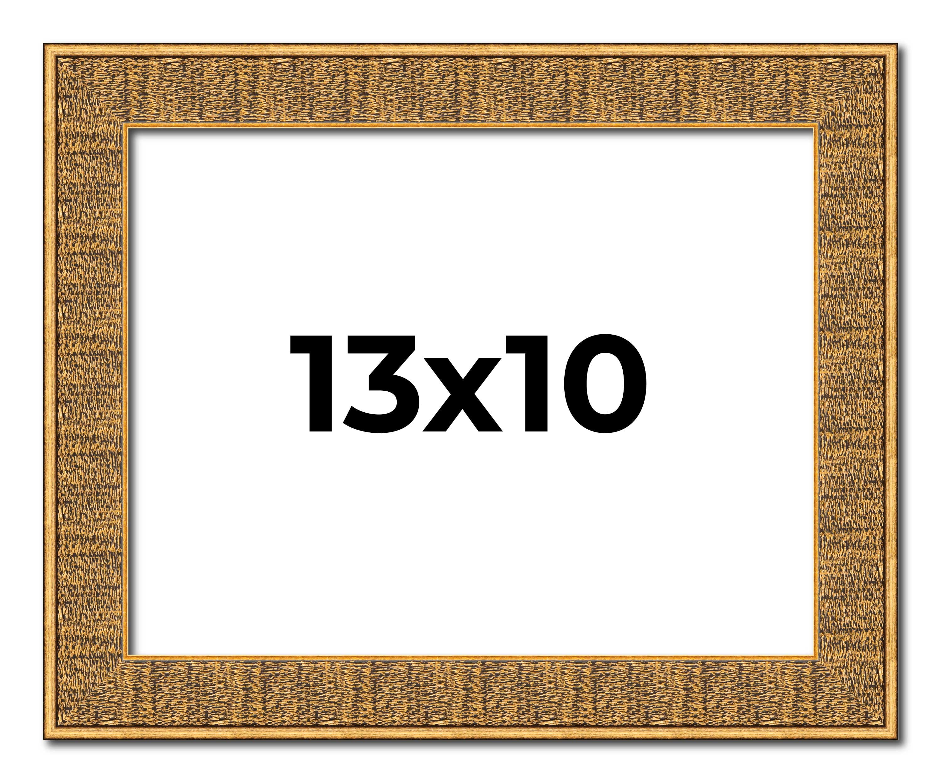 13x10 Frame Black and Gold Distressed Solid Wood Sonoma Picture Frame ...