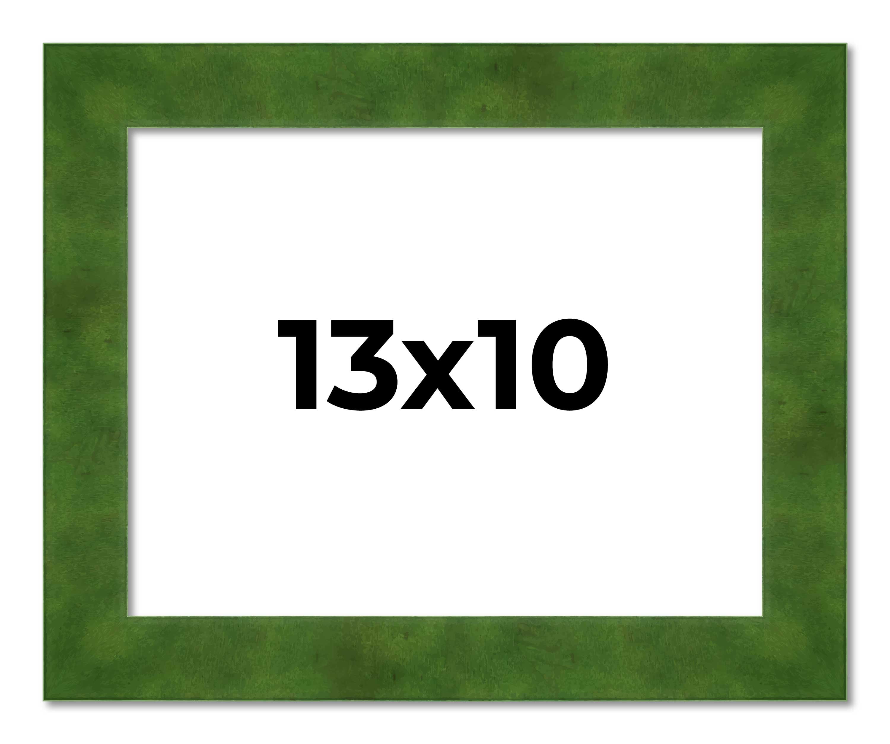 13x10 Frame Green Burl Solid Wood Picture Frame | 1.75 Inches Moulding ...