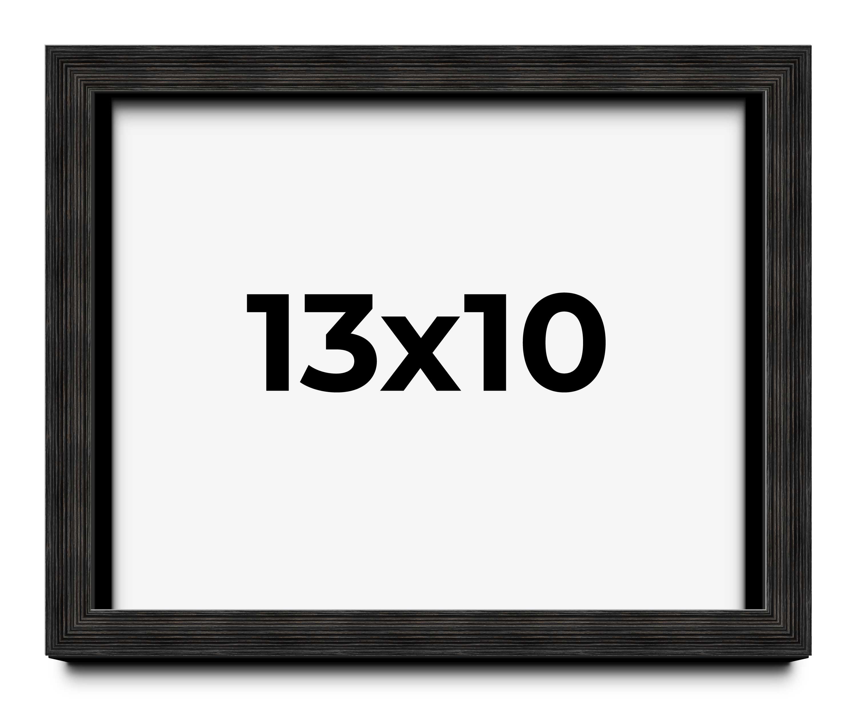 13x10 Shadow Box Black Rustic Barnwood Display Frame | 1.125 Inch Deep ...