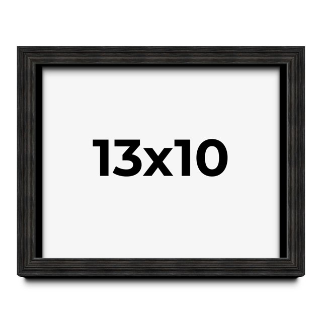 13x10 Shadow Box Black Rustic Barnwood Display Frame | 1.125 Inch Deep ...