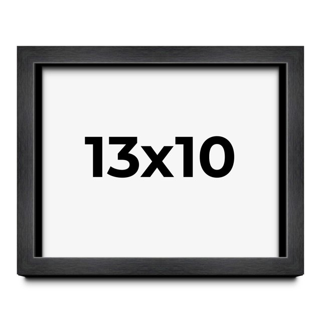 13x10 Shadow Box Frame Grey Charcoal Black | 0.875 Inches Deep | Wood ...