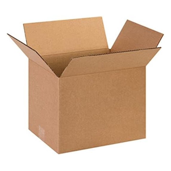 13x10x10 Pack of 25 Corrugated Cardboard Packing Shipping Mailing ...