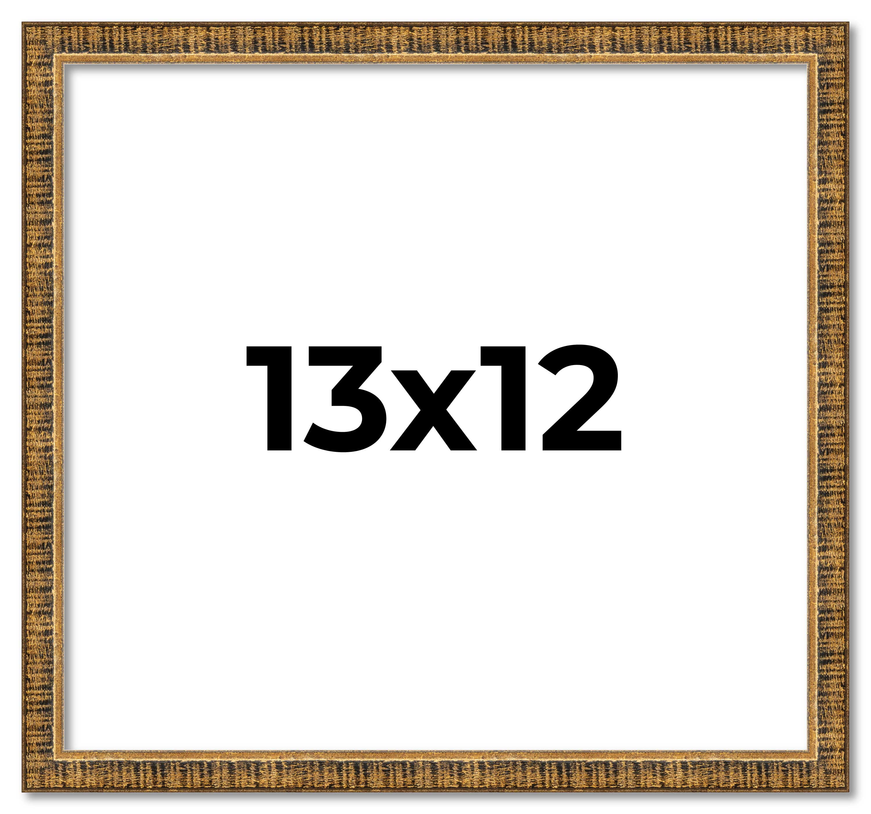 13x12 Frame Gold Solid Wood Picture Frame - Complete Modern Photo Frame ...