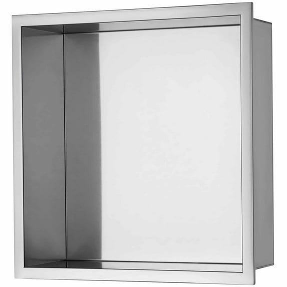 13x13" Shower Niche 304 Stainless Steel - Double Shelf Recessed Wall ...