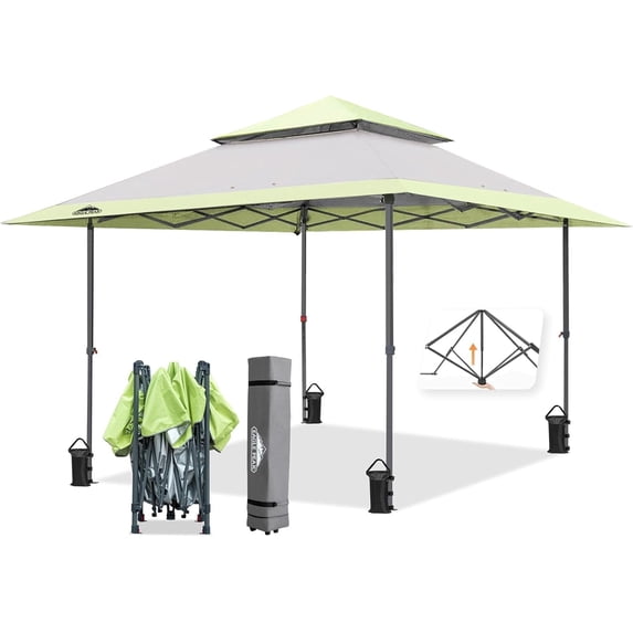 13x13 Straight Leg Pop Up Canopy Tent Instant Outdoor Canopy Easy ...