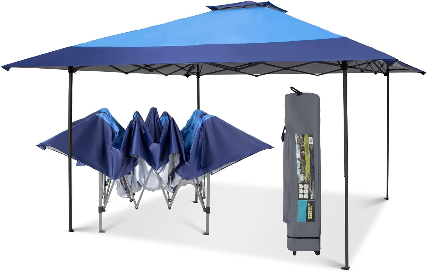 13x13Ft Pop Up Canopy Tent Single Person Set-up Instant Folding Shelter ...