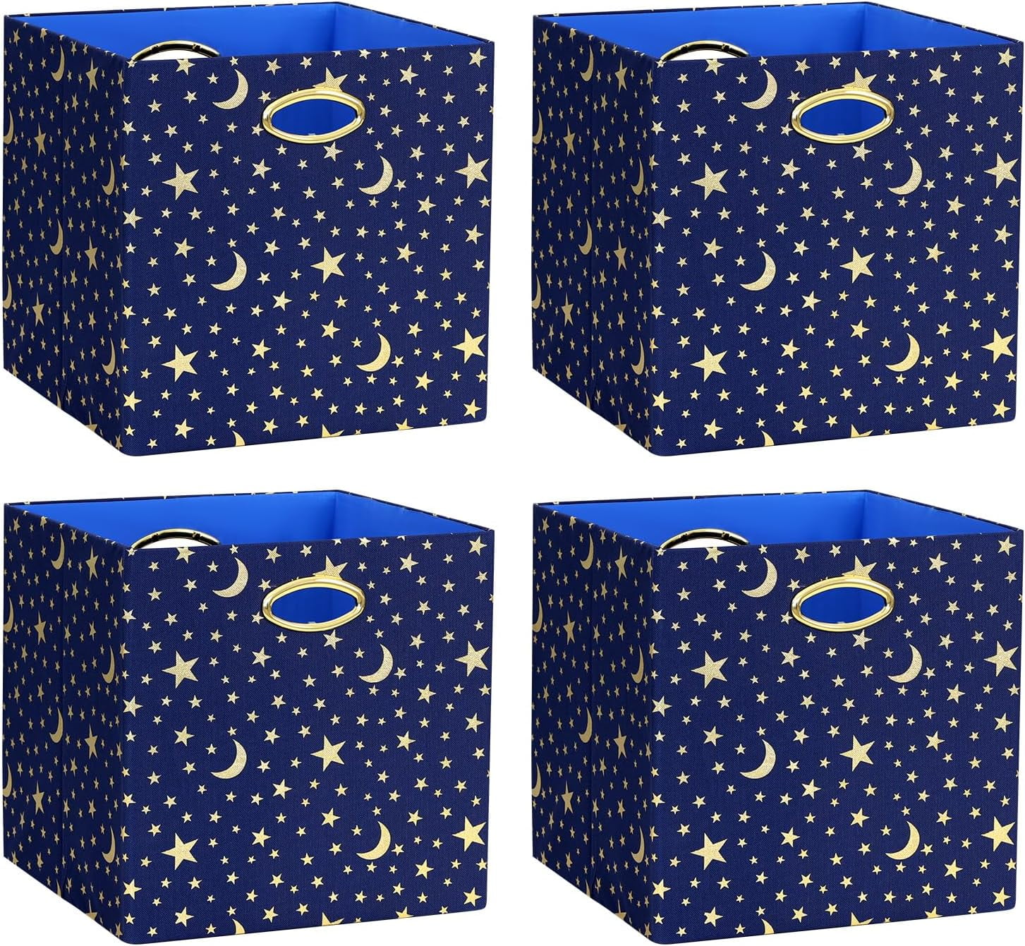 13x13x13 Storage Cube Bins, Collapsible Fabric Storage Cubes Organizer ...