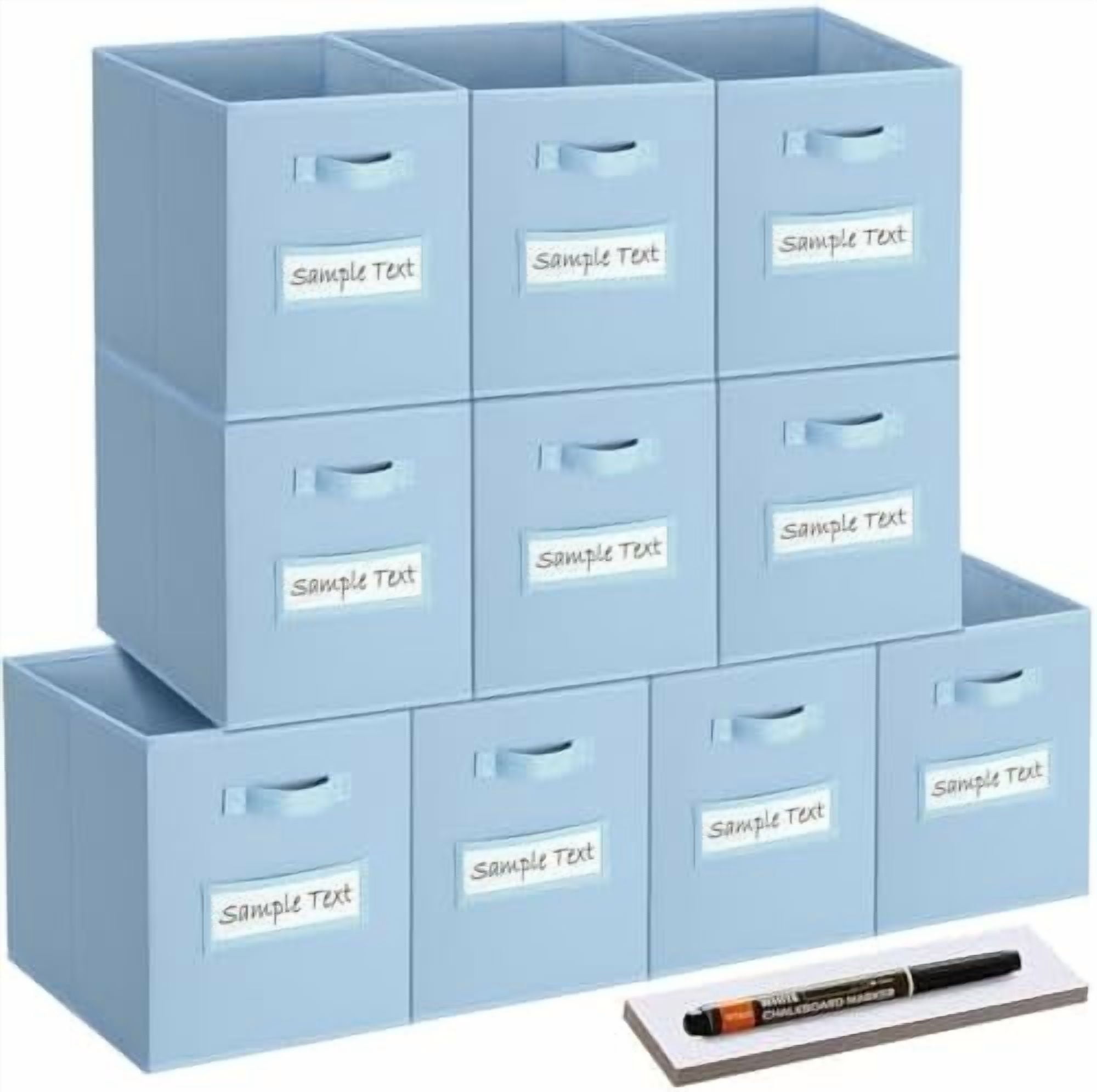 13x13x13 storage cube bins (Set of 10) Fabric storage cubes with 10 ...