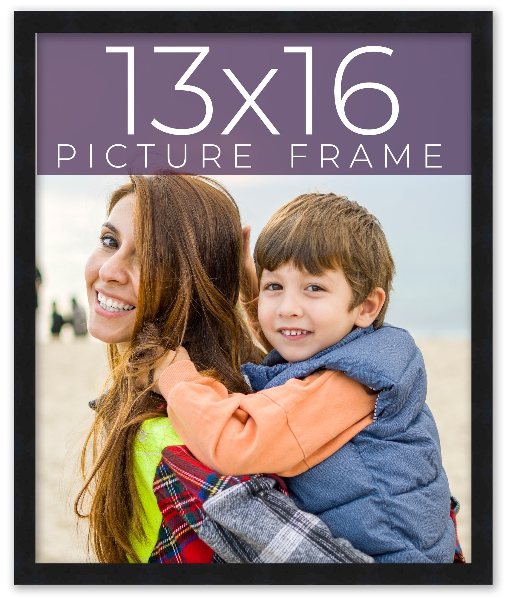 13x16 Frame Black Real Wood Picture Frame Width 0.75 inches | Interior ...