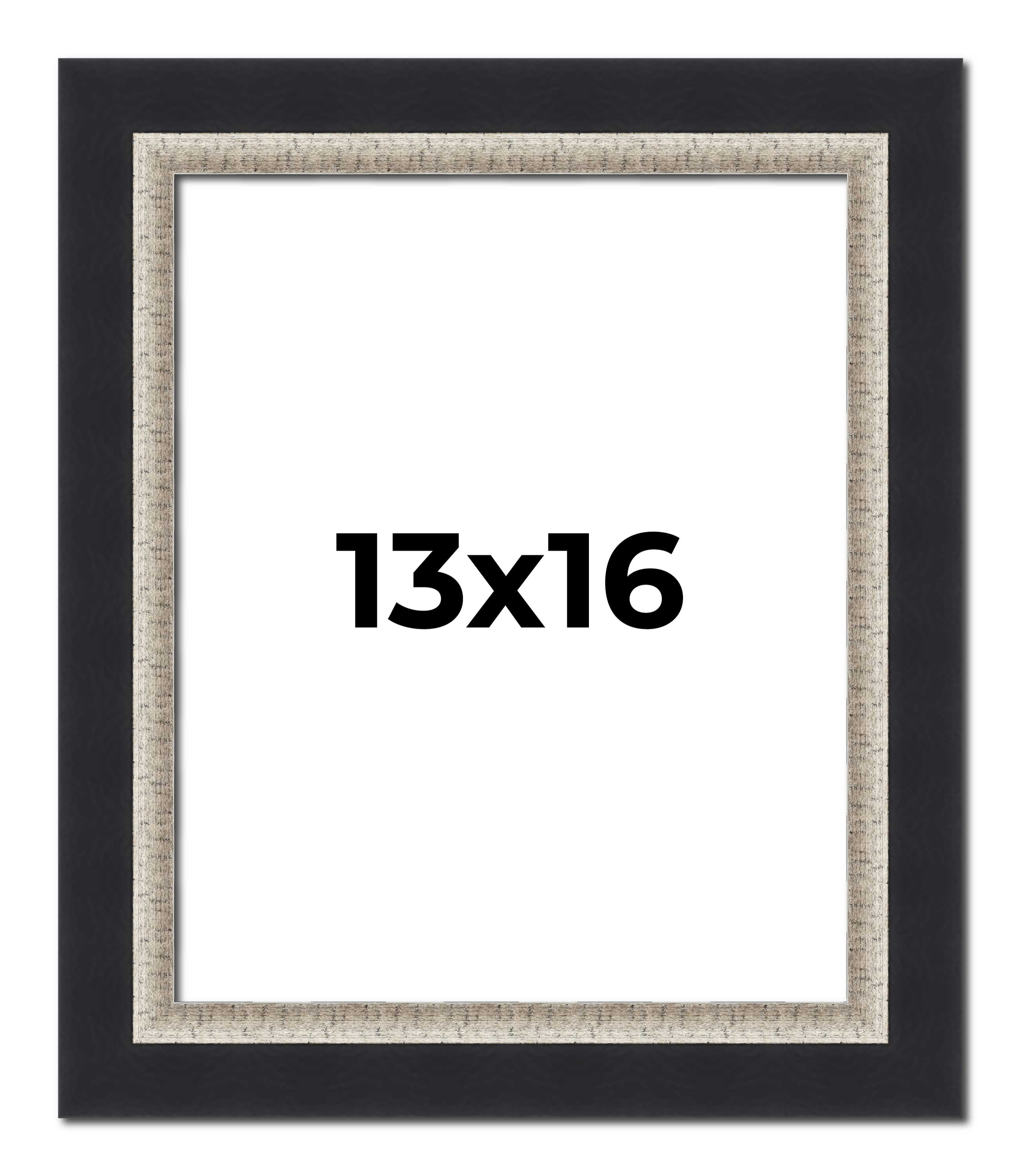 13x16 Frame Black Real Wood Picture Frame Width 2.25 Inches | Interior ...