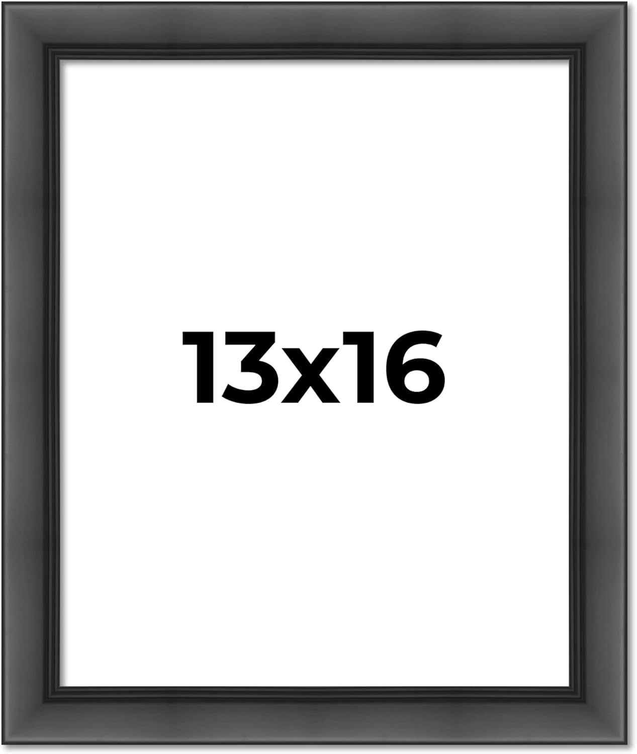 13x16 Frame Black Solid Wood Picture Frame - Complete Modern Photo ...